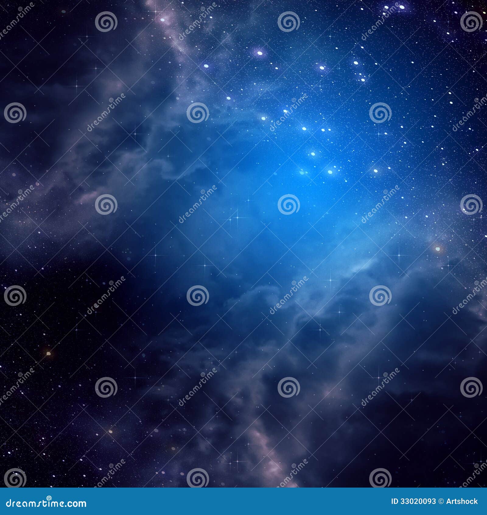 Fondo Del Espacio Del Color Azul Stock de ilustración - Ilustración de ...