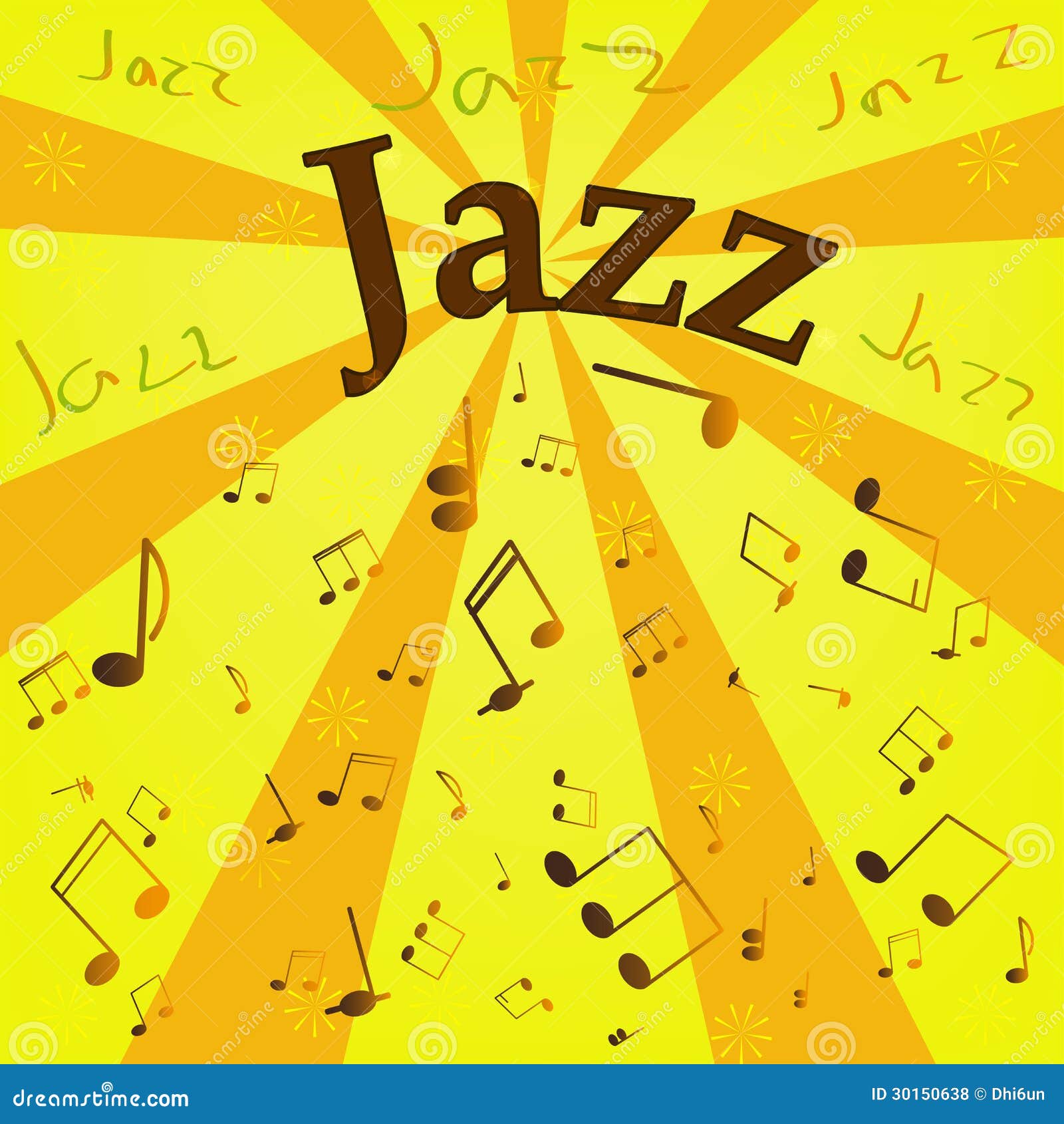 Fondo del jazz del vector stock de ilustración. Ilustración de plan ...