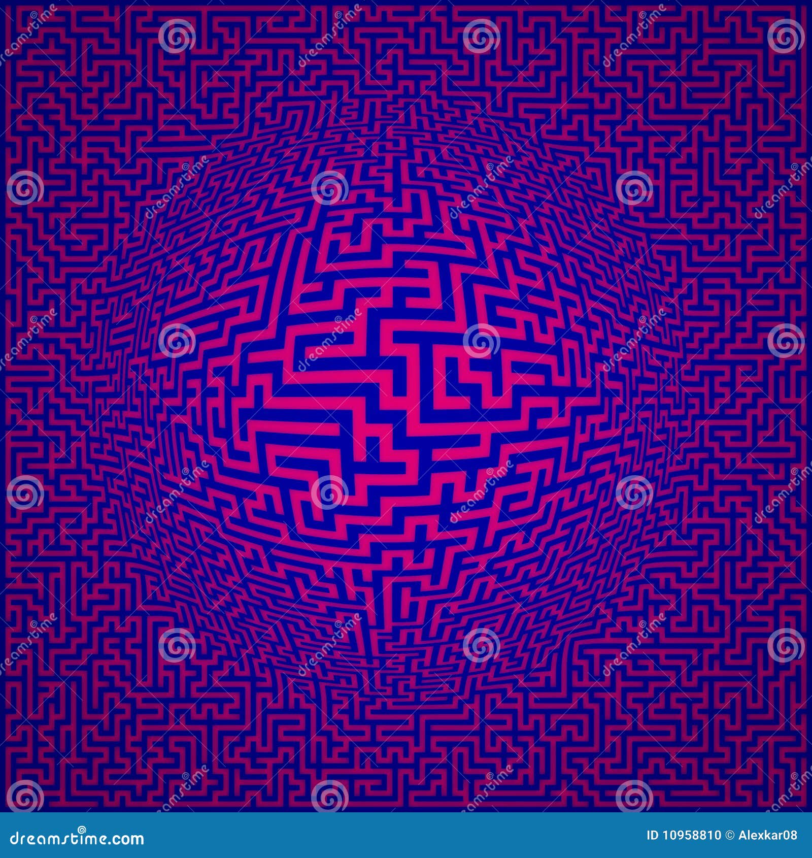 Fondo Del Laberinto Del Laberinto Stock de ilustración - Ilustración de ...