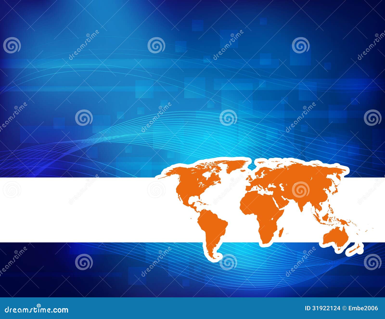 Fondo del mapa del mundo ilustración del vector. Ilustración de azul ...