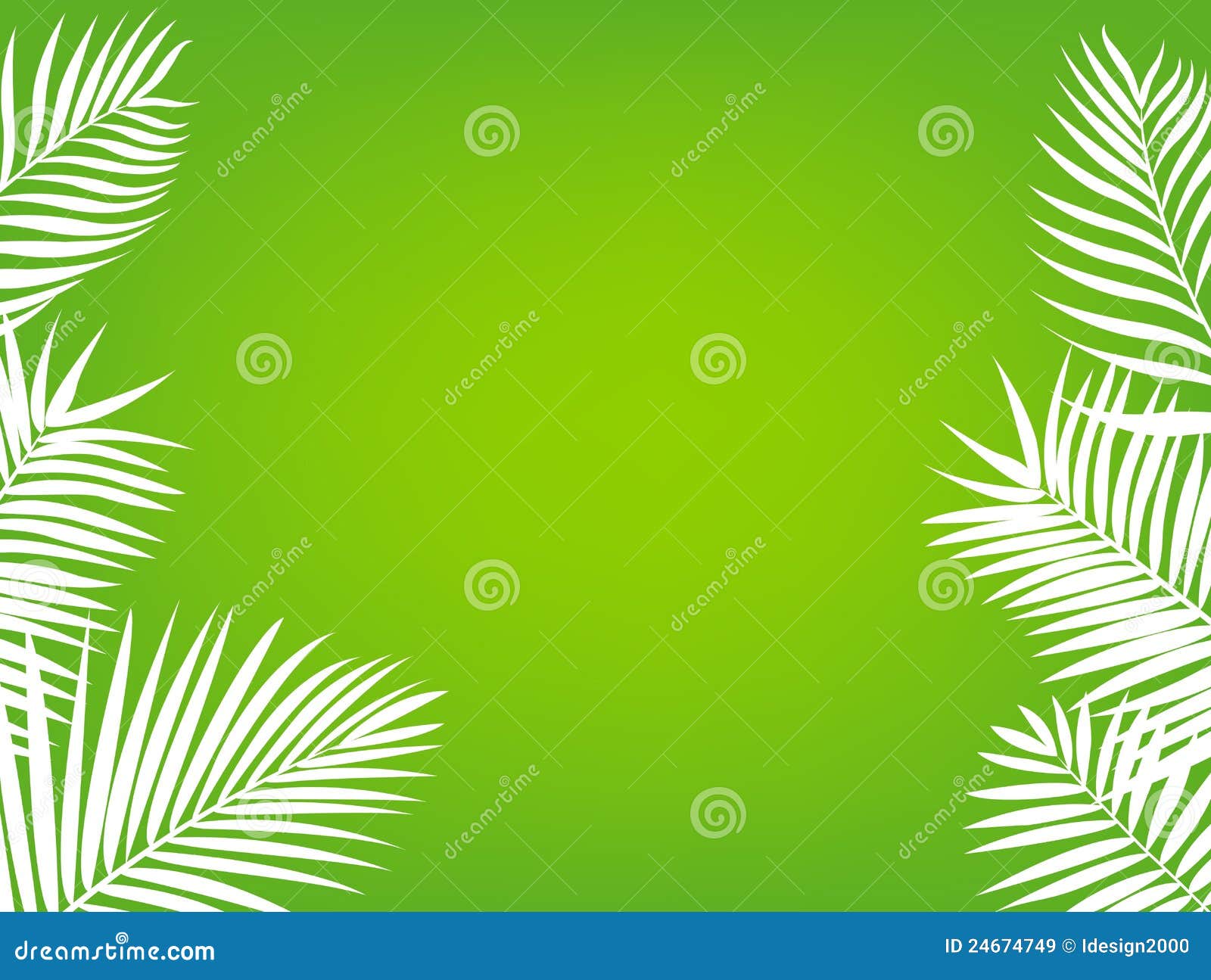 Fondo Del Marco De La Palmera Ilustración del Vector - Ilustración de ...