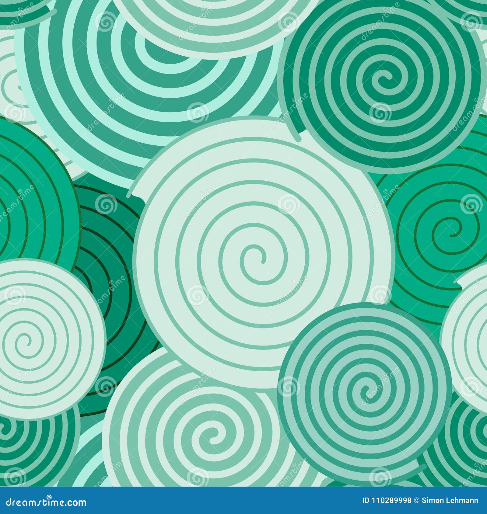 Fondo Del Modelo - Espirales Verdes Stock de ilustración - Ilustración ...