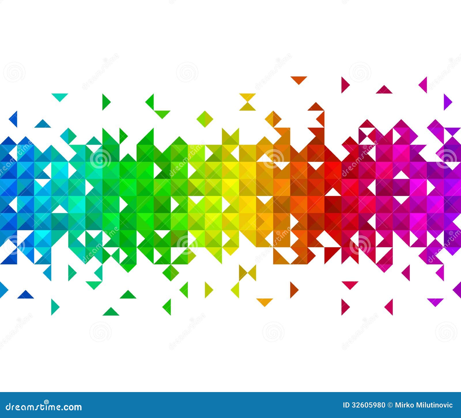 Fondo Del Mosaico Del Triángulo Stock de ilustración - Ilustración de ...