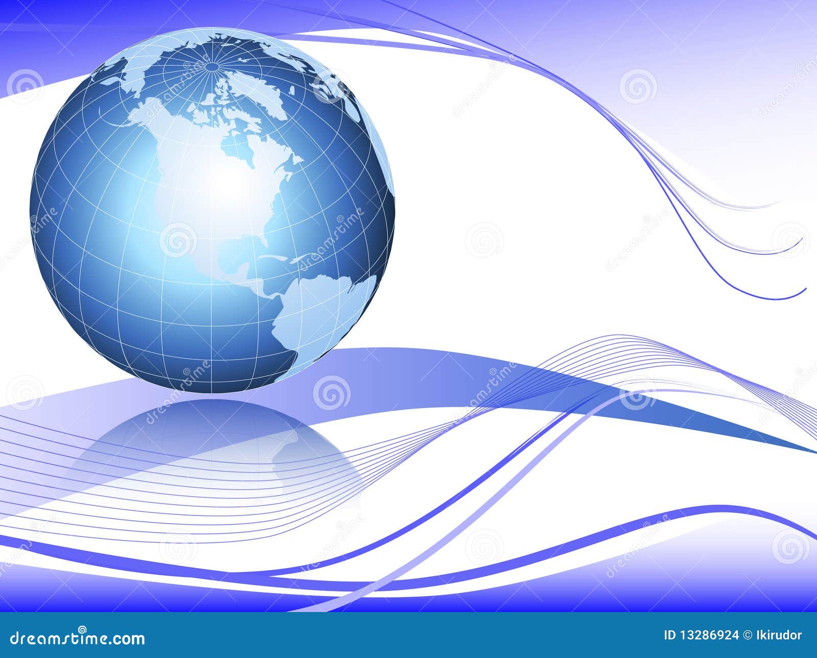 Fondo del mundo stock de ilustración. Ilustración de azul - 13286924