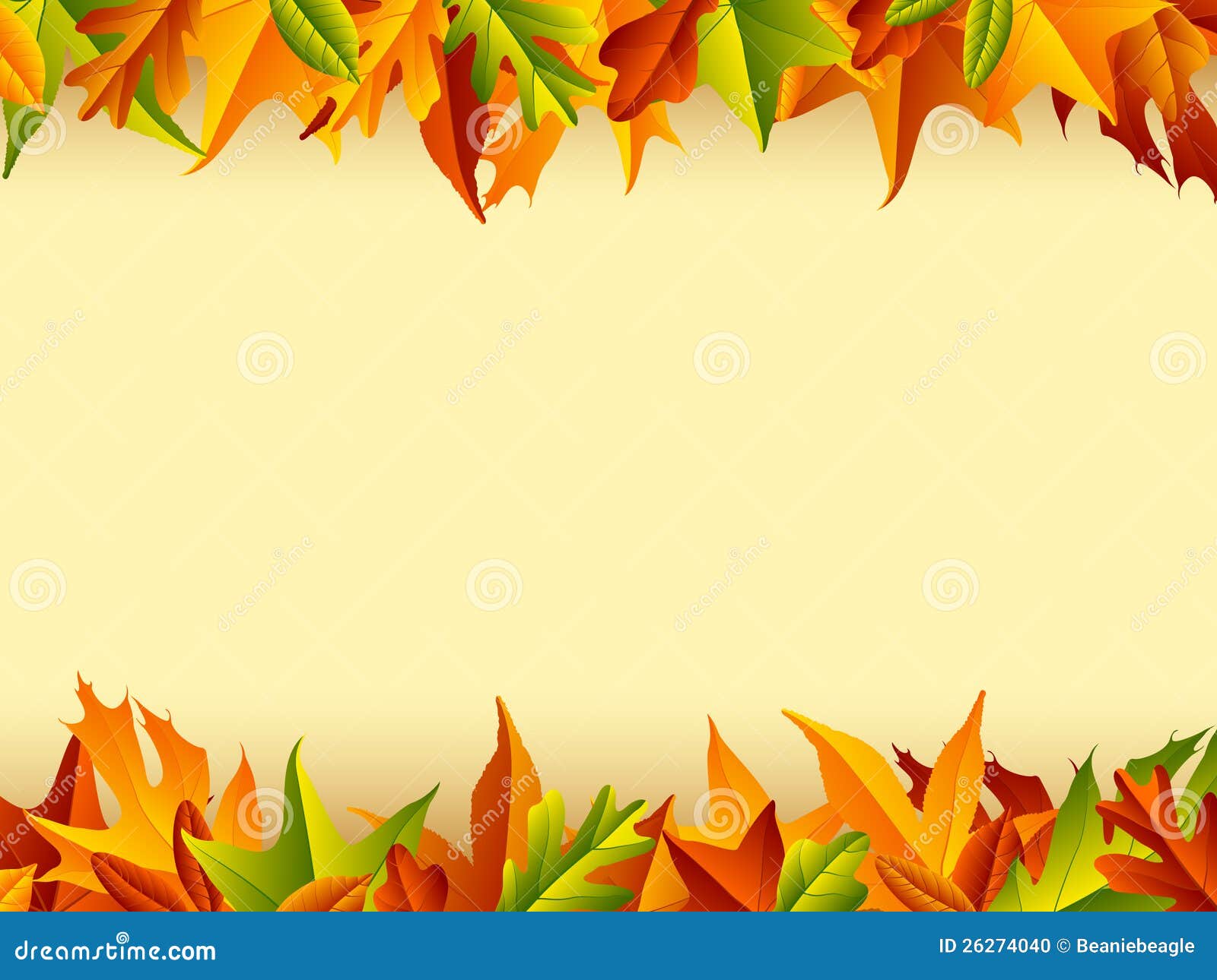 Fondo del otoño ilustración del vector. Ilustración de anaranjado ...