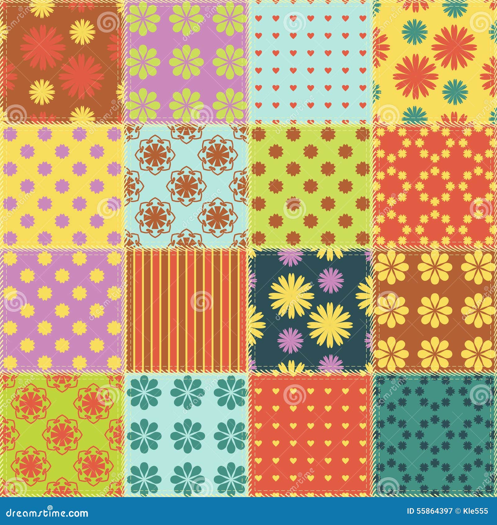 Fondo del remiendo stock de ilustración. Ilustración de elemento - 55864397