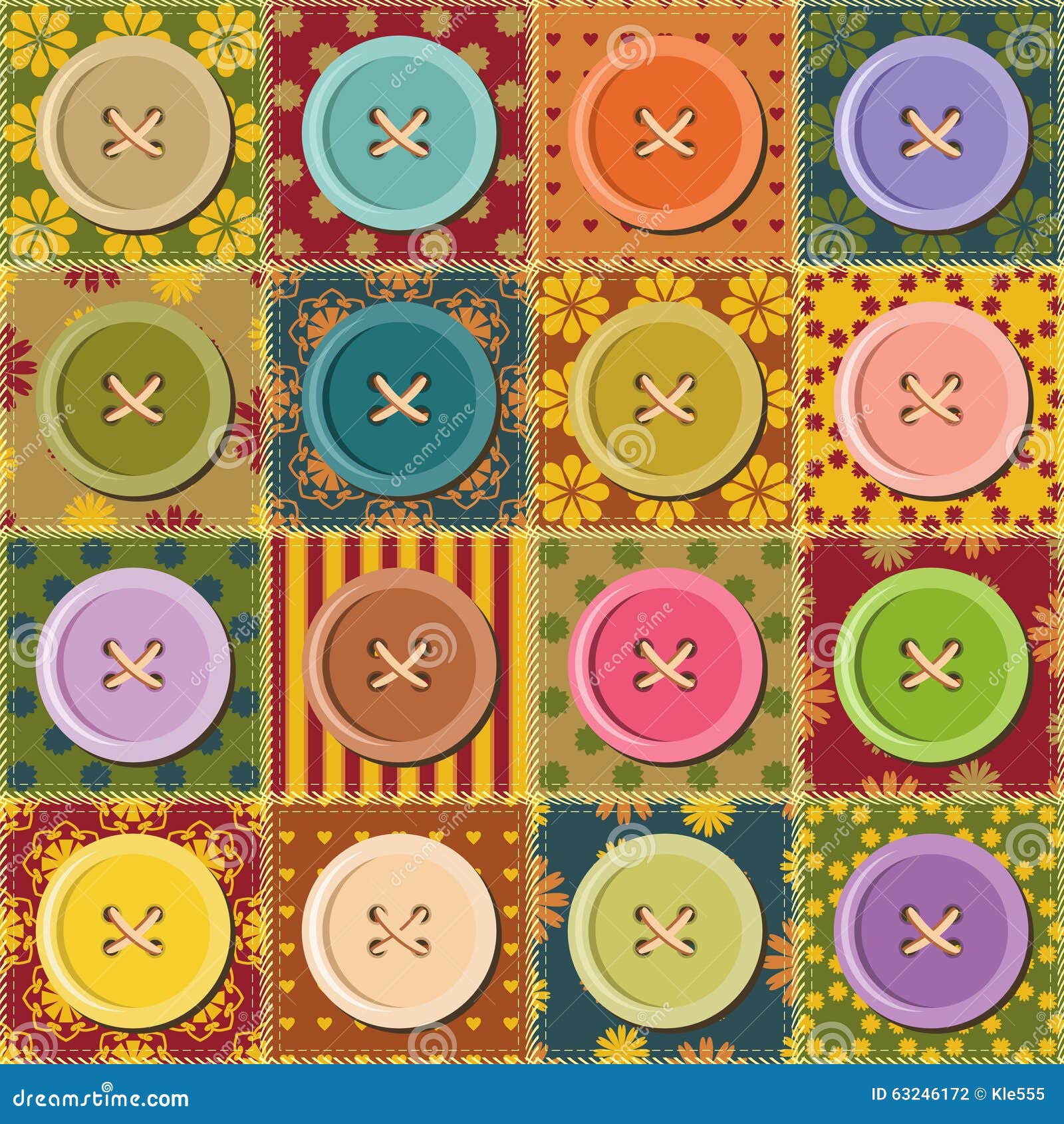 Fondo del remiendo stock de ilustración. Ilustración de brillante ...