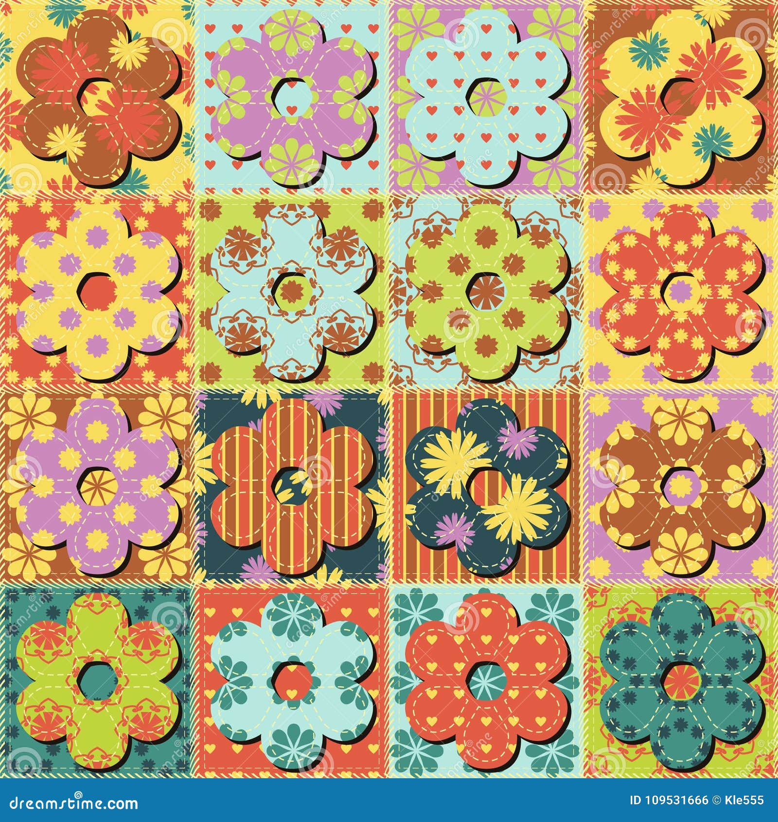 Fondo Del Remiendo Con Diverso Ejemplo De Los Modelos Stock de ...