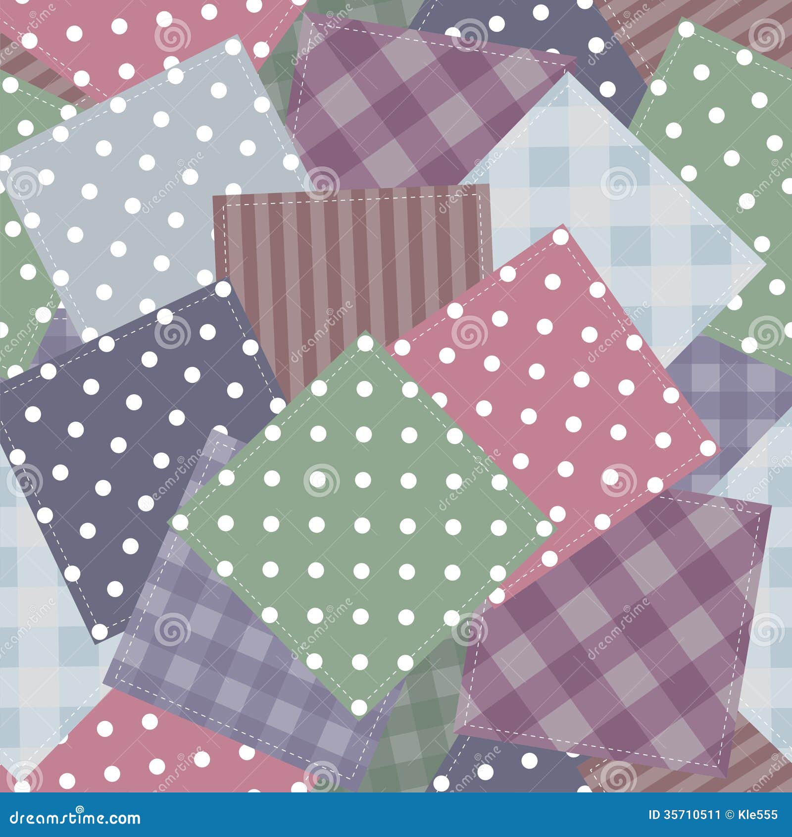 Fondo Del Remiendo Con Diversos Modelos Stock de ilustración ...