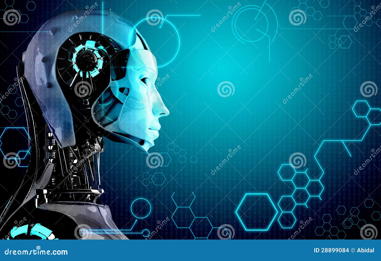 Fondo Del Robot Del Ordenador Stock de ilustración - Ilustración de ...