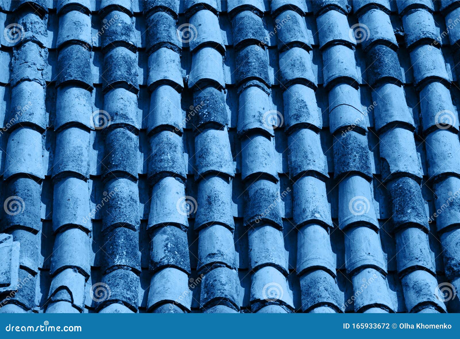 Fondo Del Techo De Tejas Azul Foto de archivo - Imagen de color, casa ...