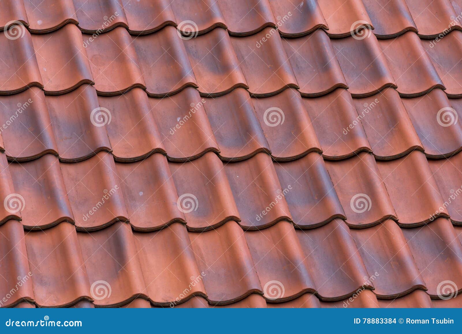 Fondo Del Tejado De Tejas Rojas Foto de archivo - Imagen de exterior ...