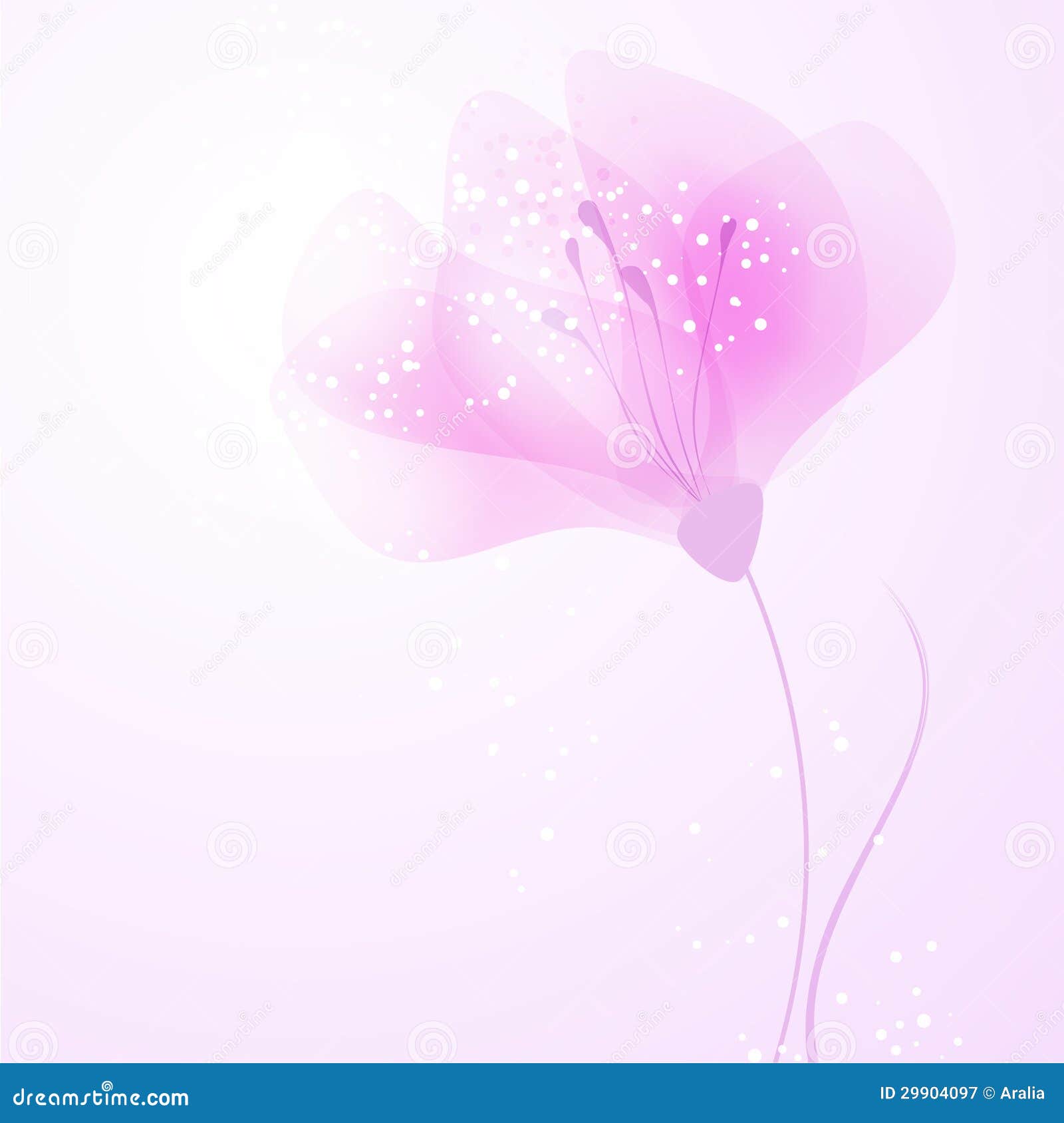 Fondo Del Vector Con La Flor Ilustración del Vector - Ilustración de ...