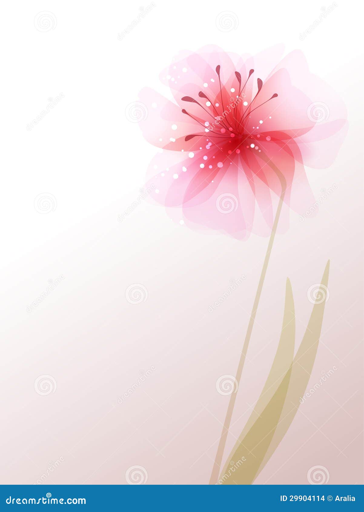 Fondo Del Vector Con La Flor Ilustración del Vector - Ilustración de ...