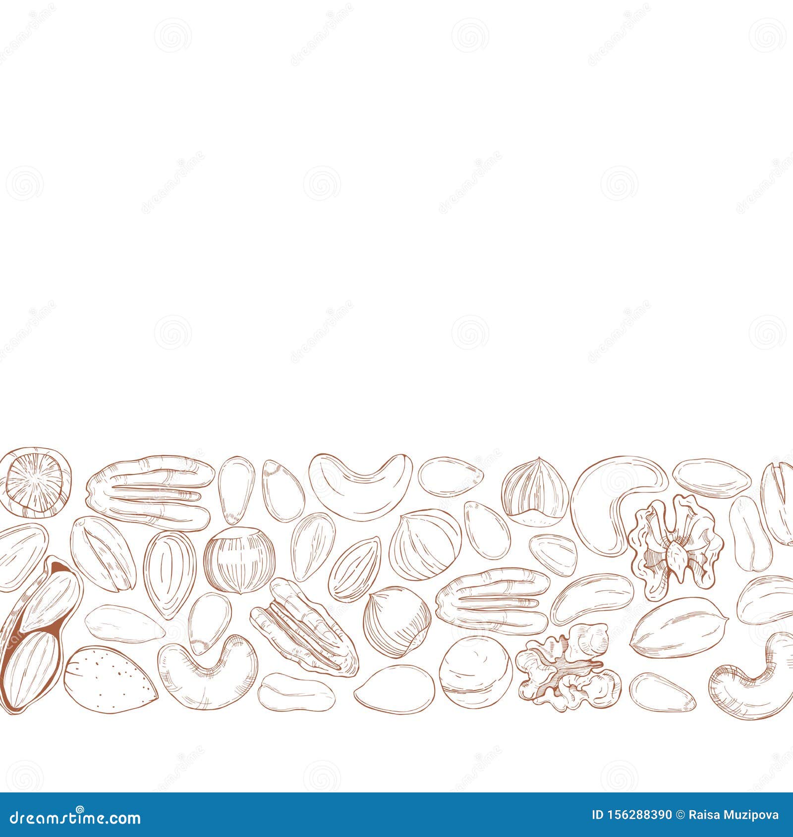 Fondo Del Vector Con Tuercas. Ejemplo Del Dibujo Ilustración del Vector ...