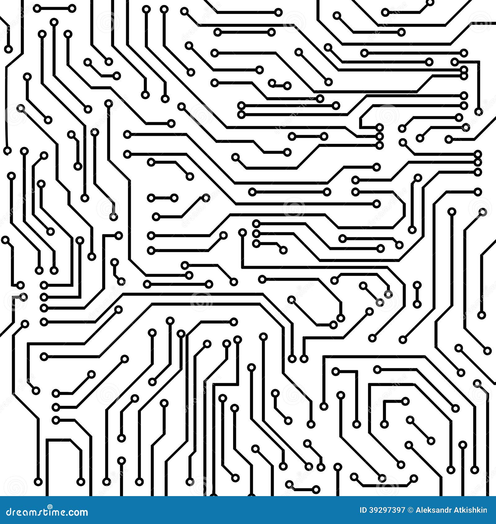 Fondo Del Vector De La Placa De Circuito Ilustración del Vector ...