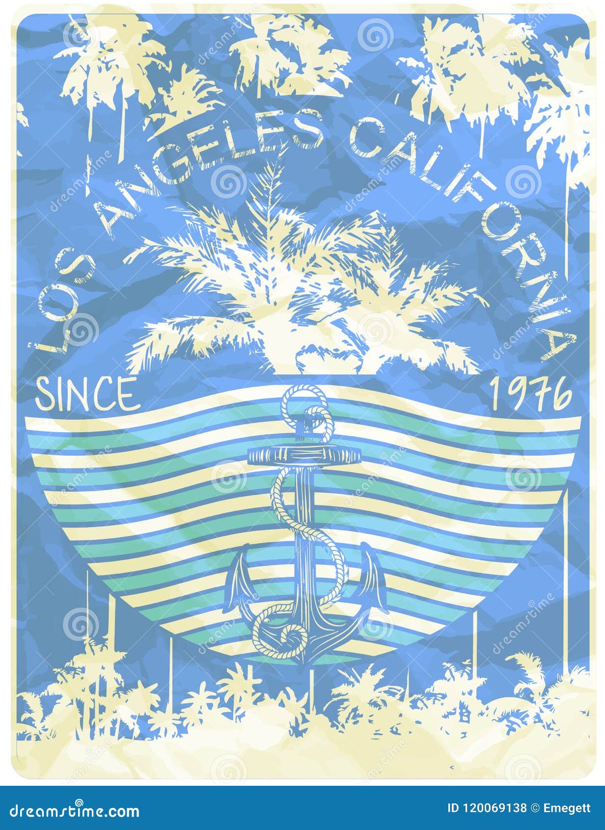 Fondo Del Vector De La Playa Del Verano En Estilo Retro Ilustración del ...