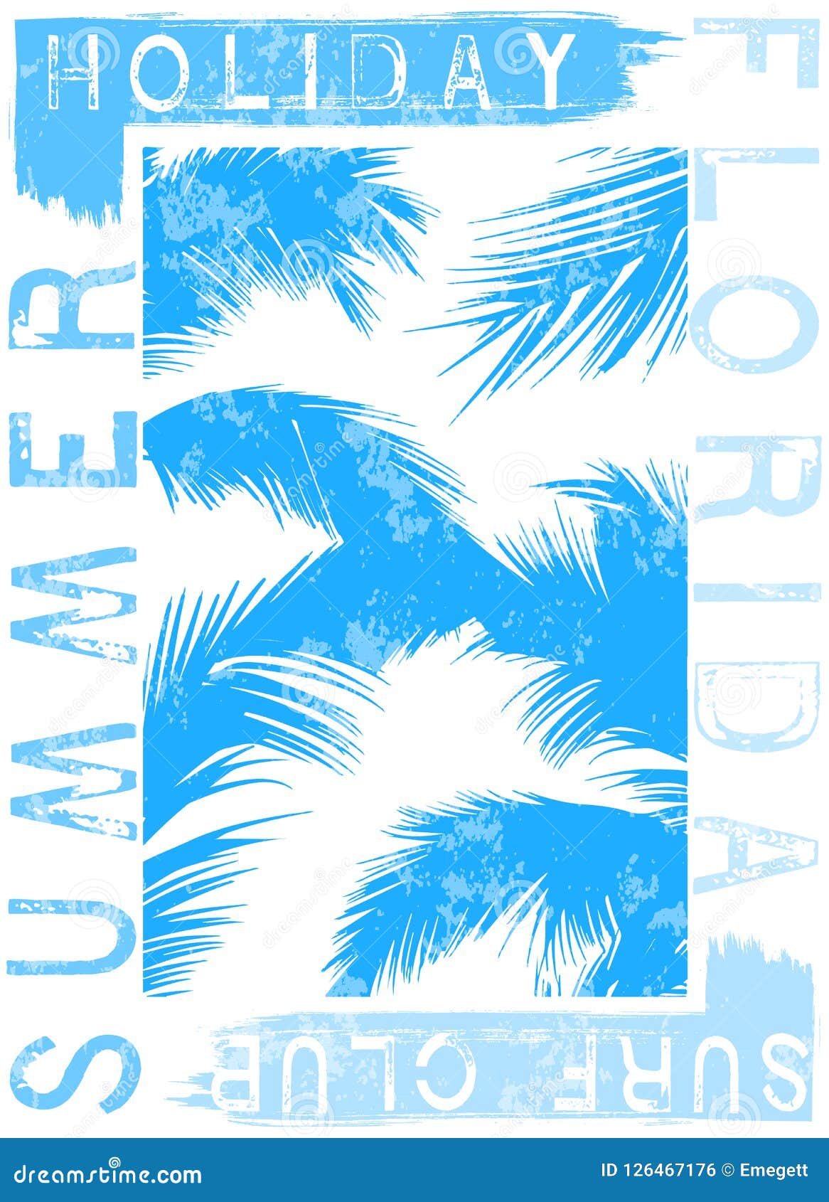 Fondo Del Vector De La Playa Del Verano En Estilo Retro Ilustración del ...