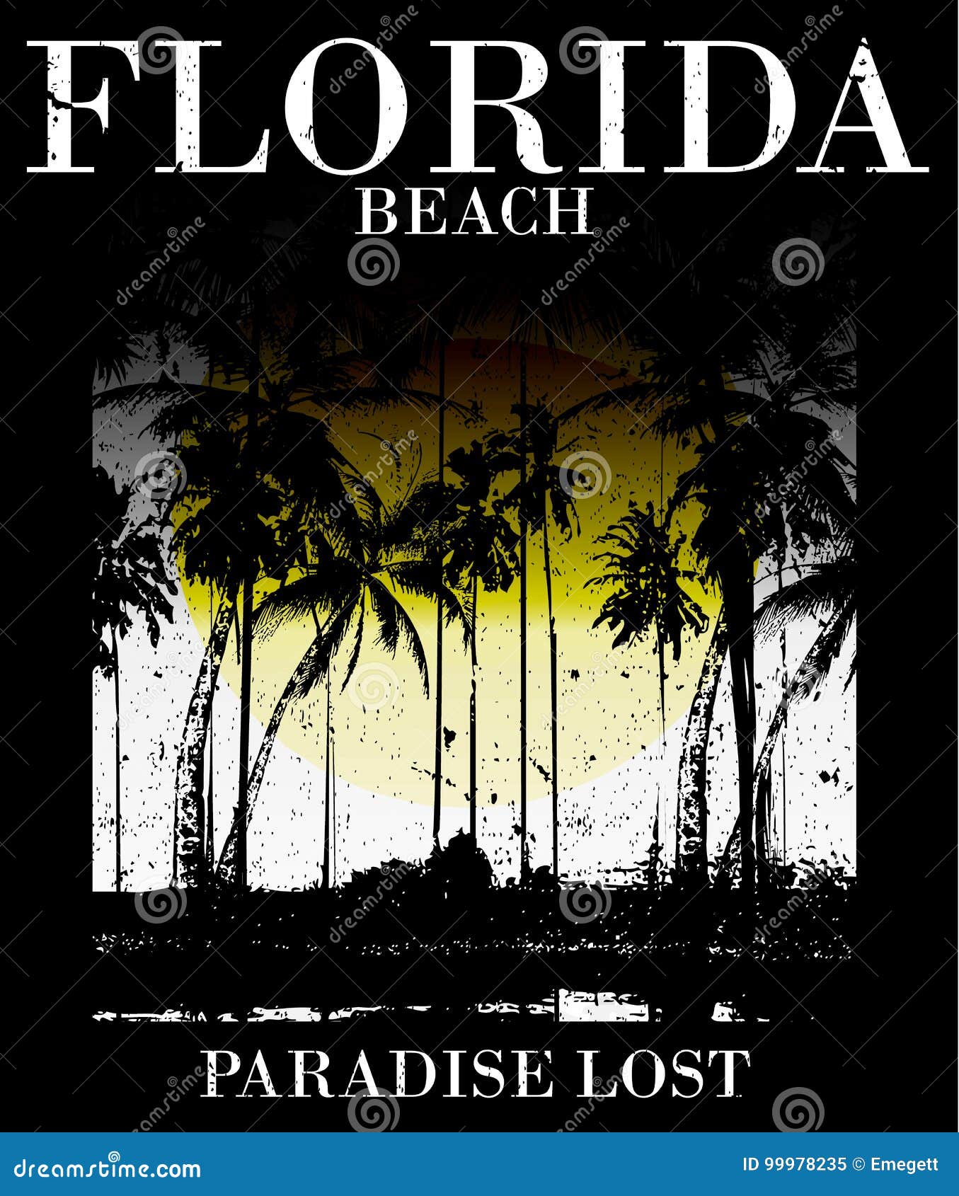 Fondo Del Vector De La Playa Del Verano En Estilo Retro Ilustración del ...