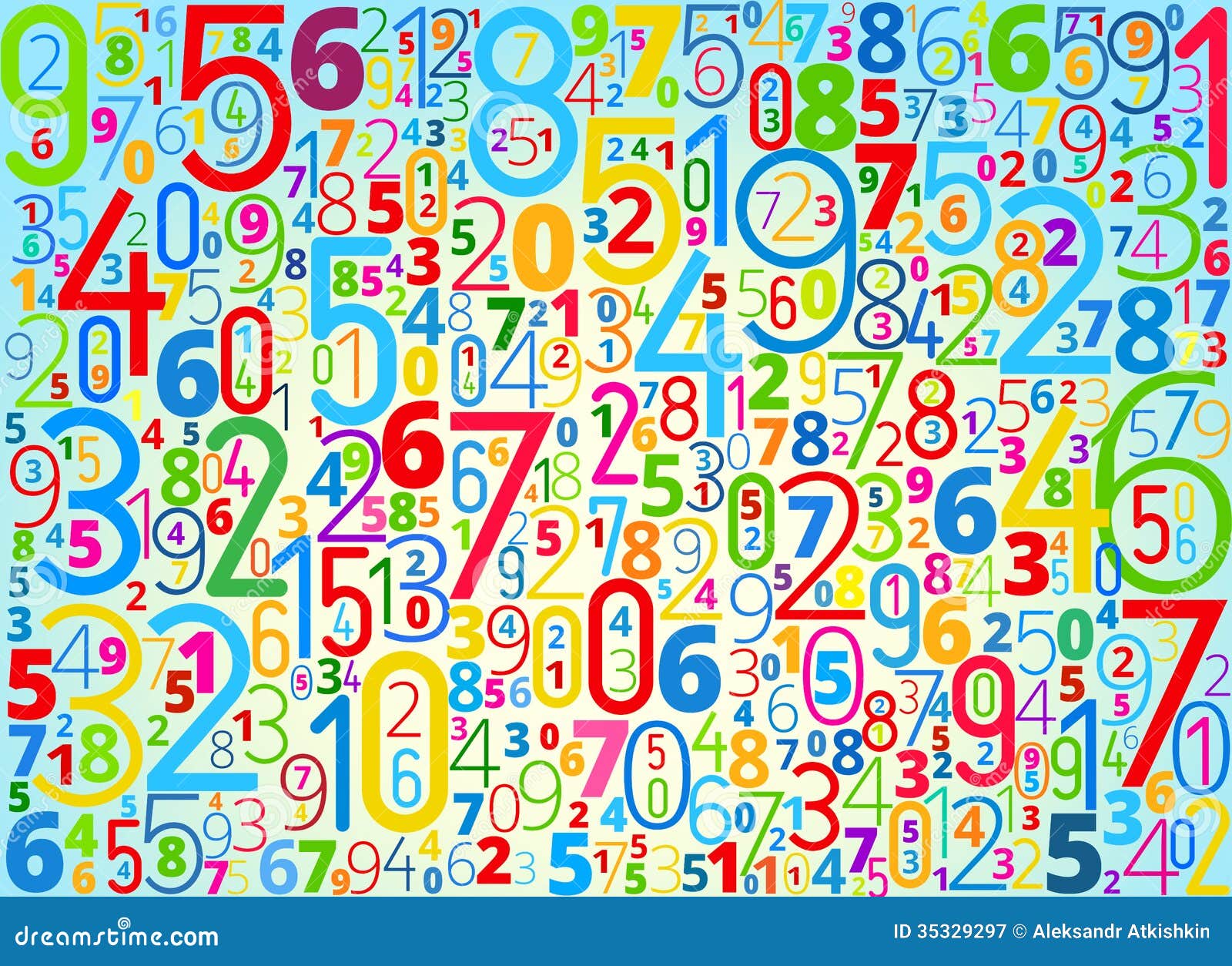 Fondo Del Vector De Números Ilustración del Vector - Ilustración de ...