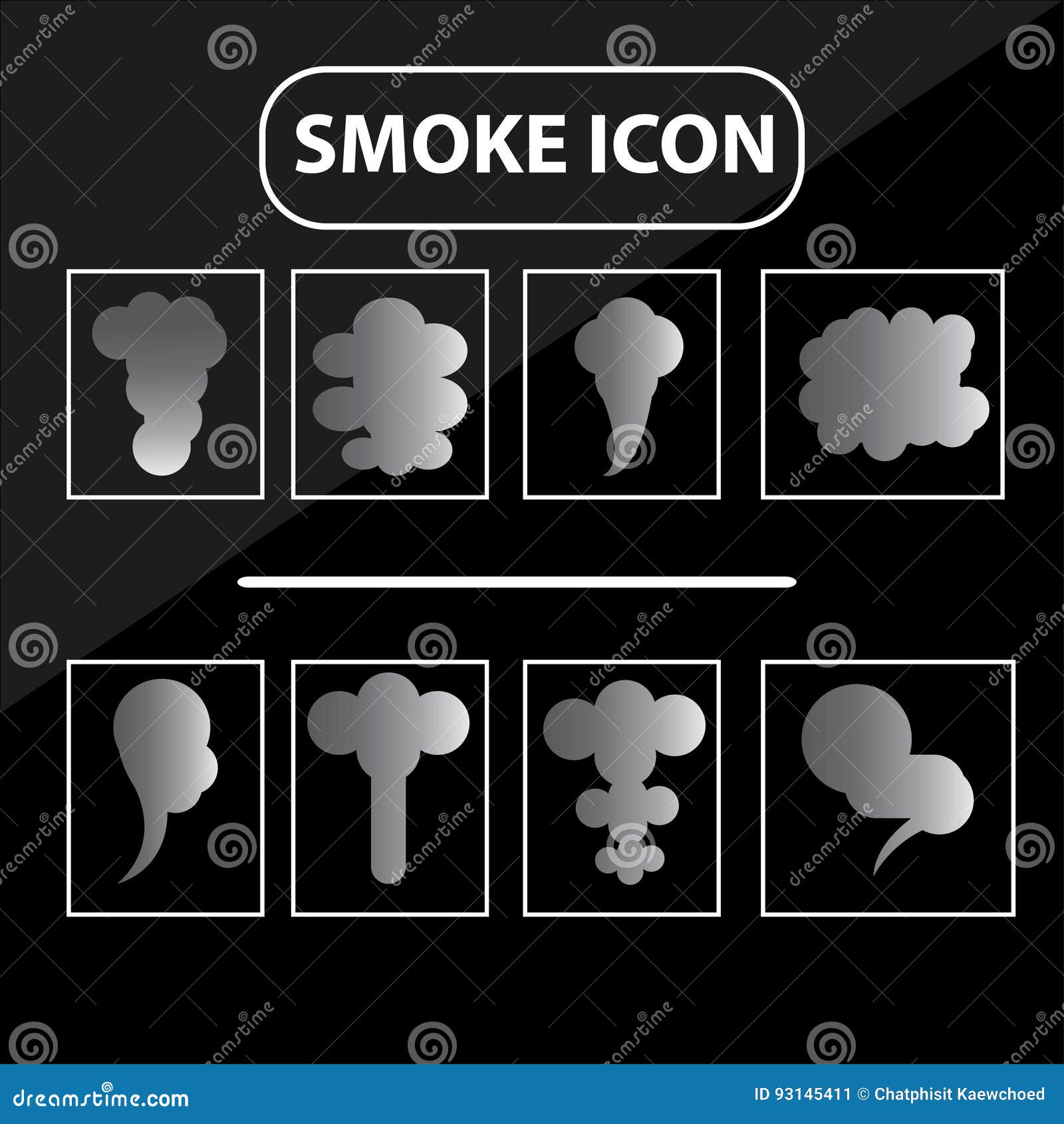 Fondo Del Vector Del Icono Del Humo Ilustración del Vector ...