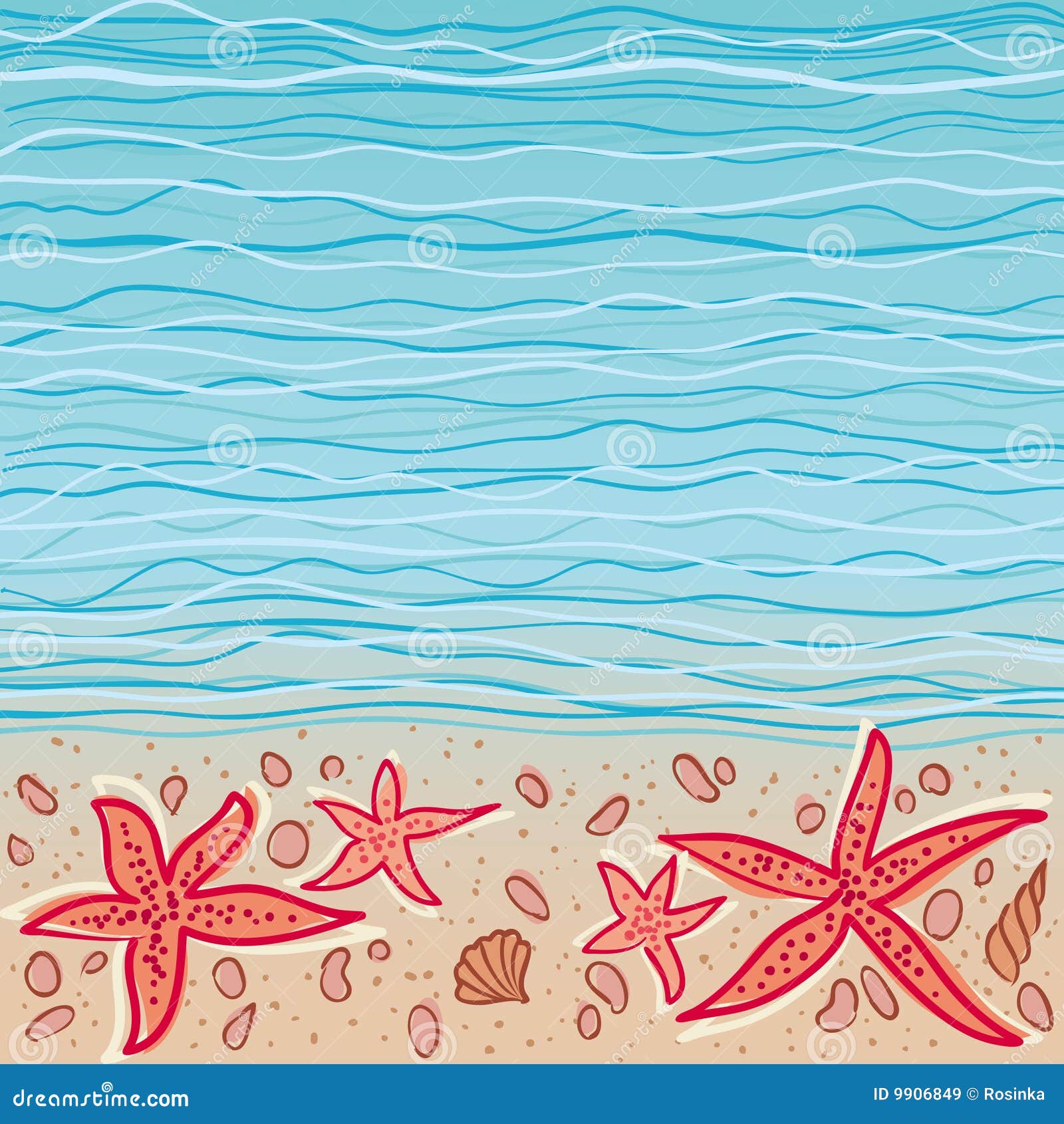 Fondo del vector del mar ilustración del vector. Ilustración de vector ...