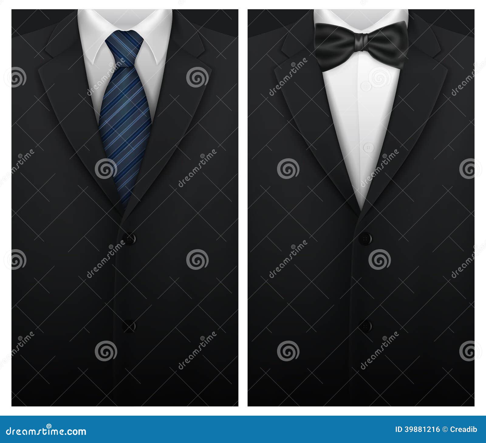 Fondo Del Vector Del Smoking Con La Corbata De Lazo Ilustración del ...