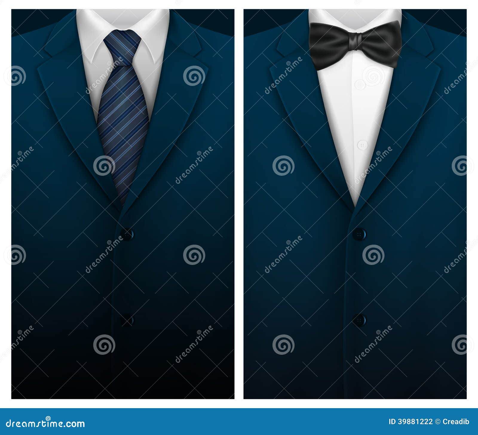 Fondo Del Vector Del Smoking Con La Corbata De Lazo Ilustración del ...