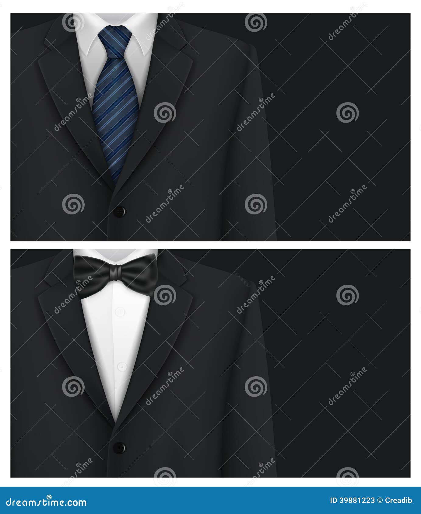 Fondo Del Vector Del Smoking Con La Corbata De Lazo Ilustración del ...