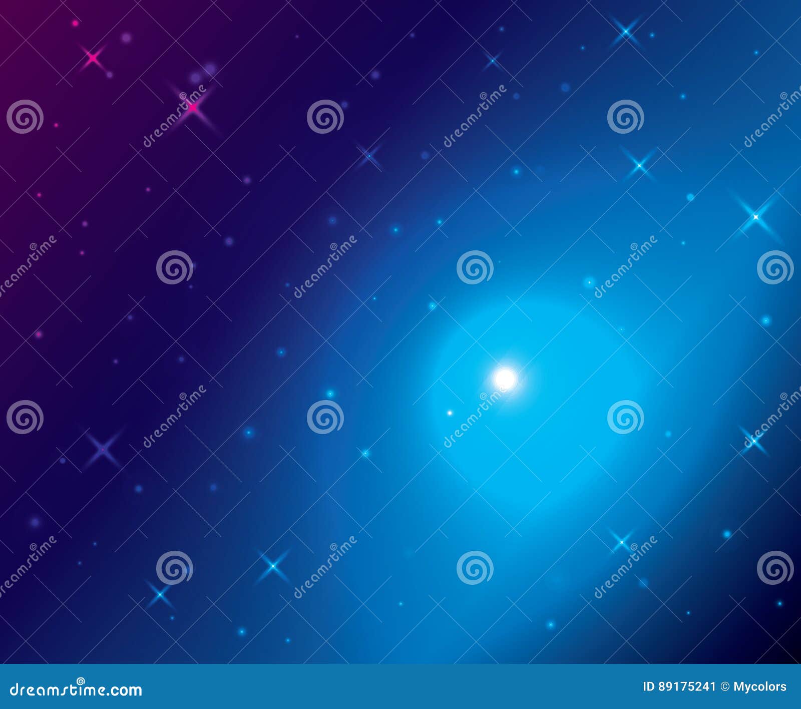 Fondo Del Vector - Espacio Azul Abstracto - EPS 10 Ilustración del ...