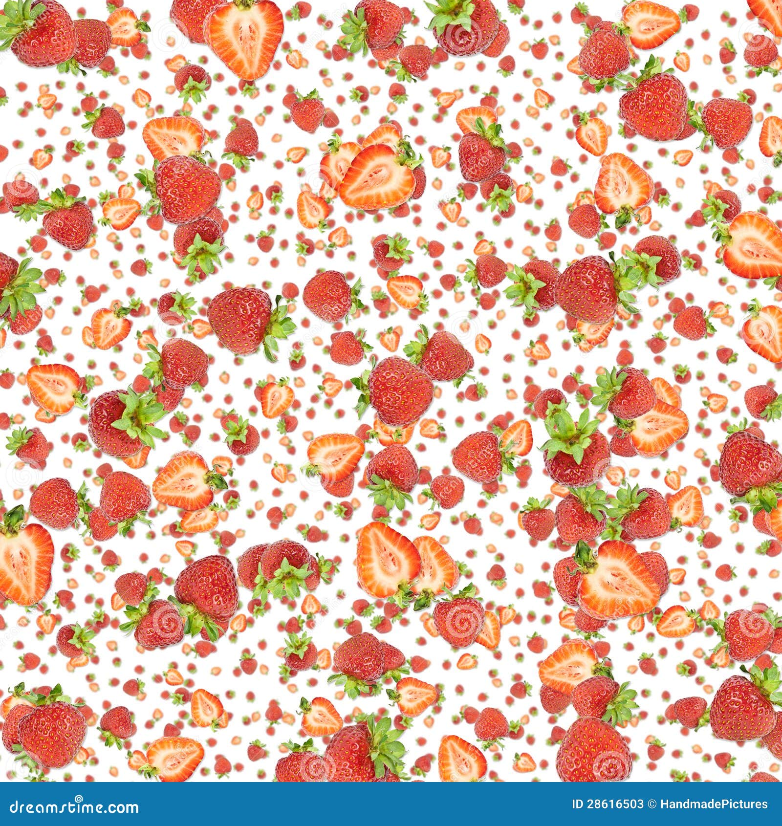 Fondo Della Fragola (su Bianco) Immagine Stock - Immagine di alimento ...