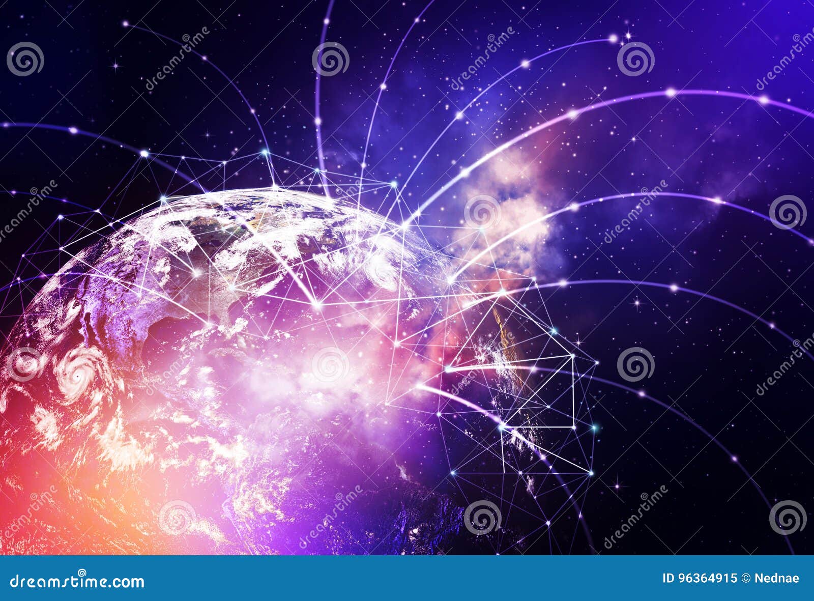 Fondo della rete globale immagine stock. Immagine di concetto - 96364915