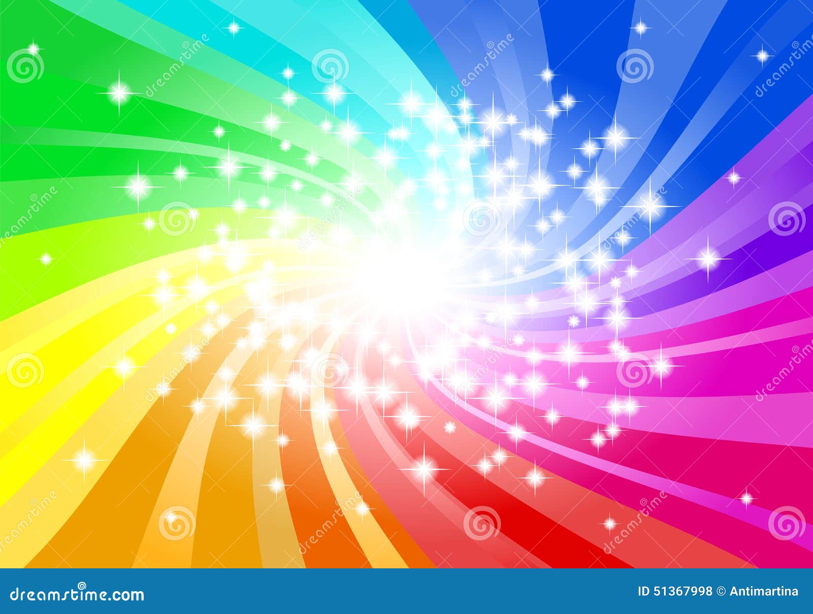 Fondo Della Stella Colorato Arcobaleno Astratto Illustrazione ...