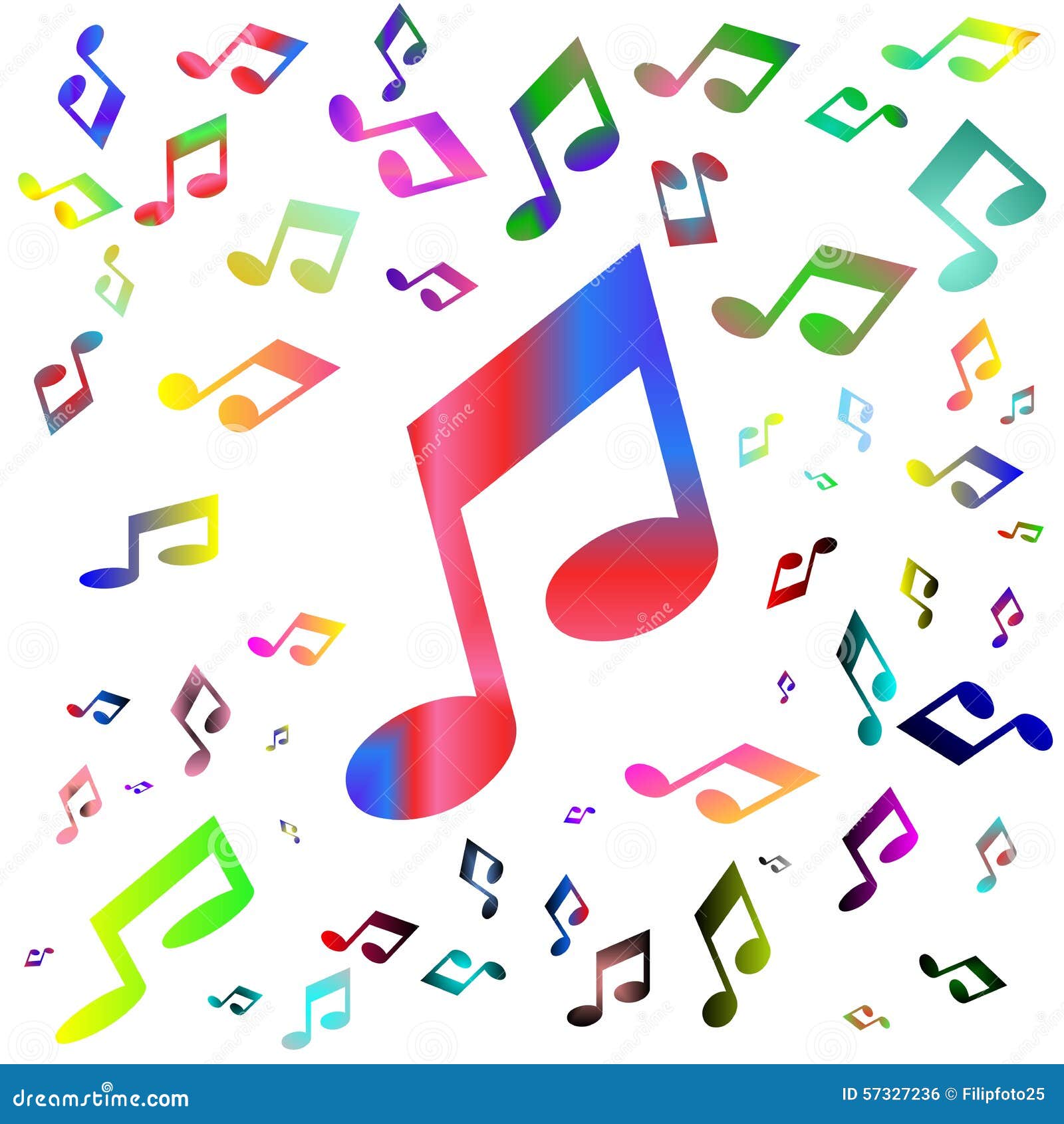 Fondo delle note colorate illustrazione di stock. Illustrazione di ...