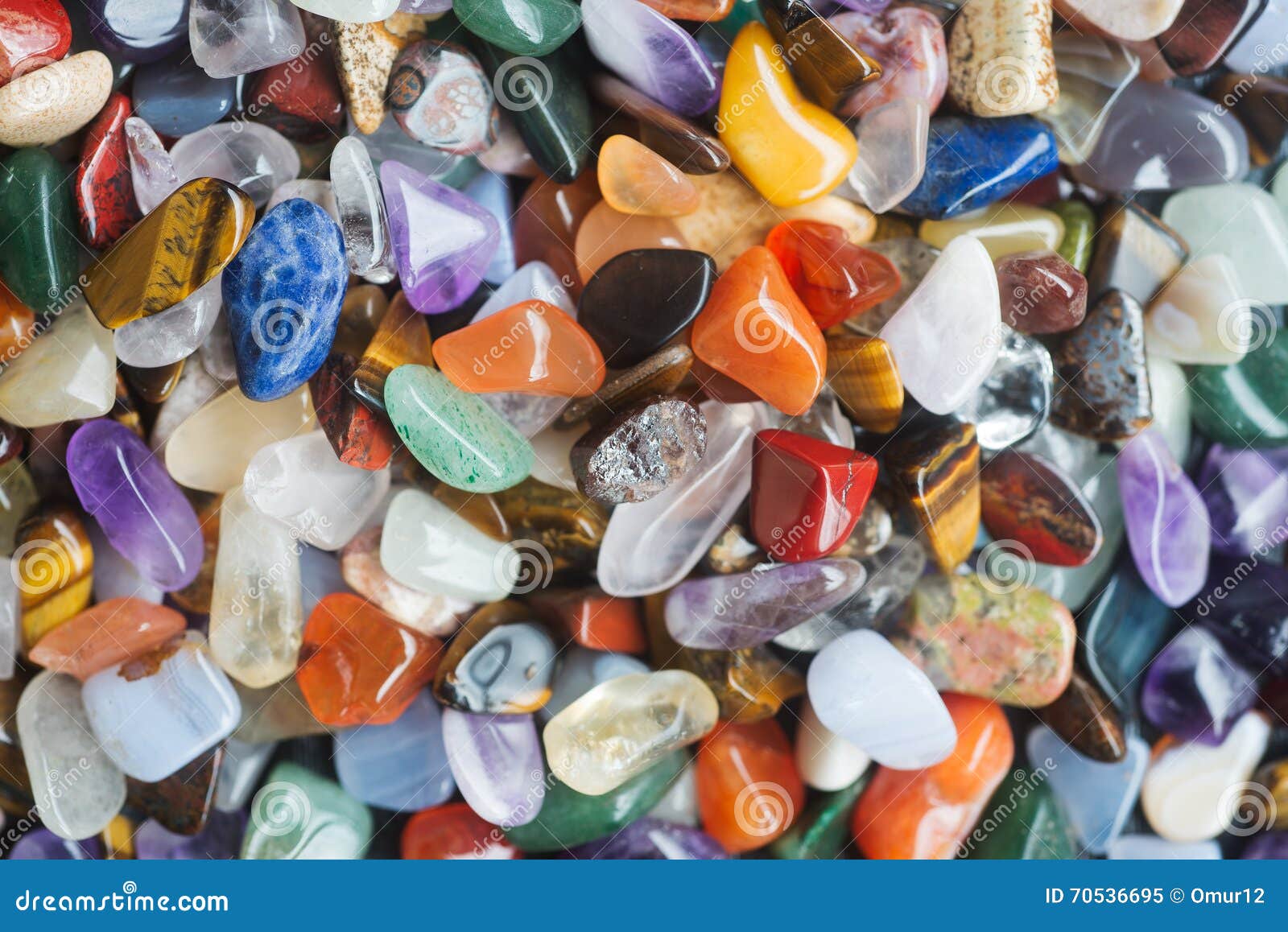 Fondo Delle Pietre Preziose Colorate Lucidate Immagine Stock - Immagine ...