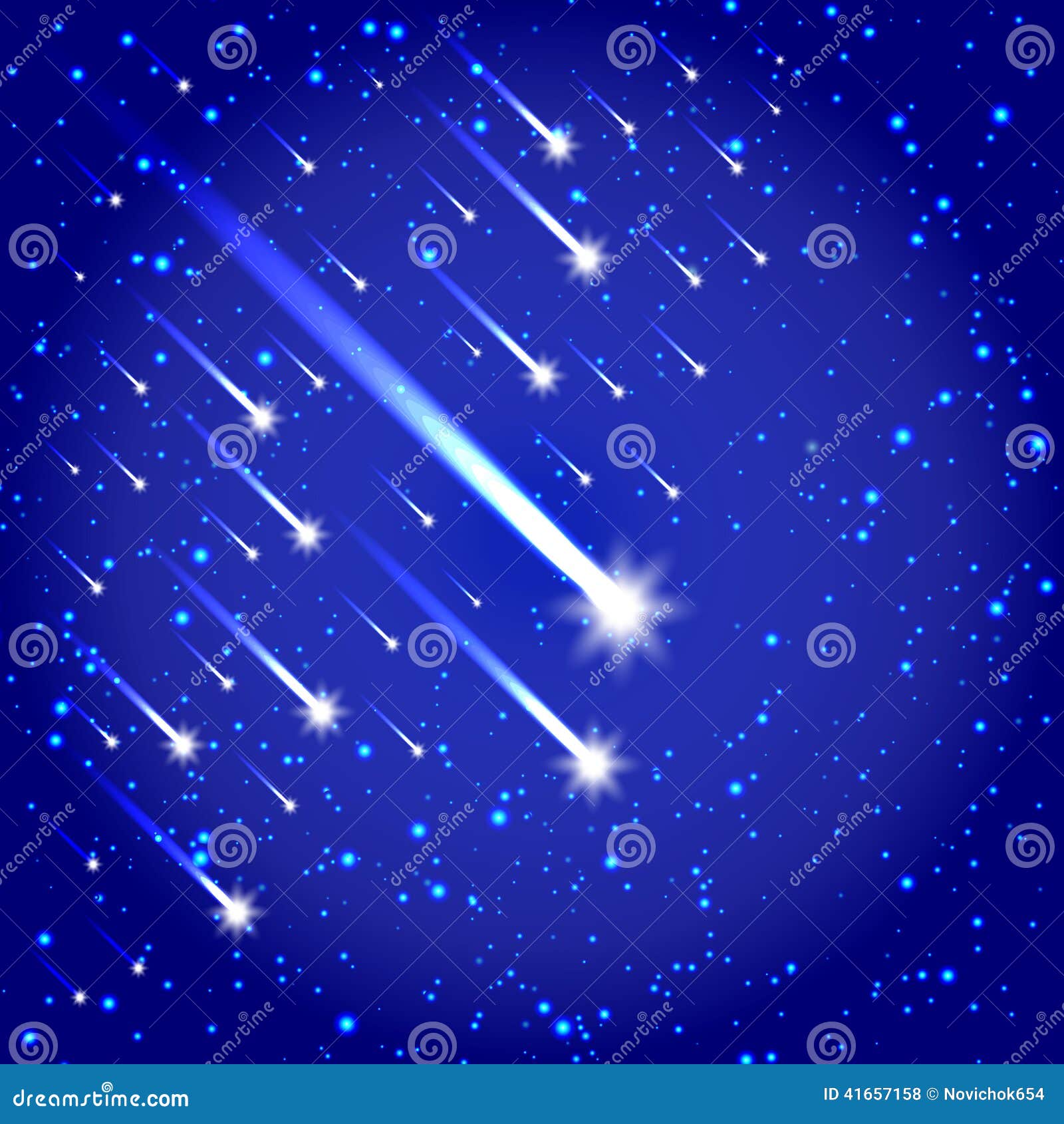 Fondo Dello Spazio Con Le Stelle E Le Comete Illustrazione Vettoriale ...