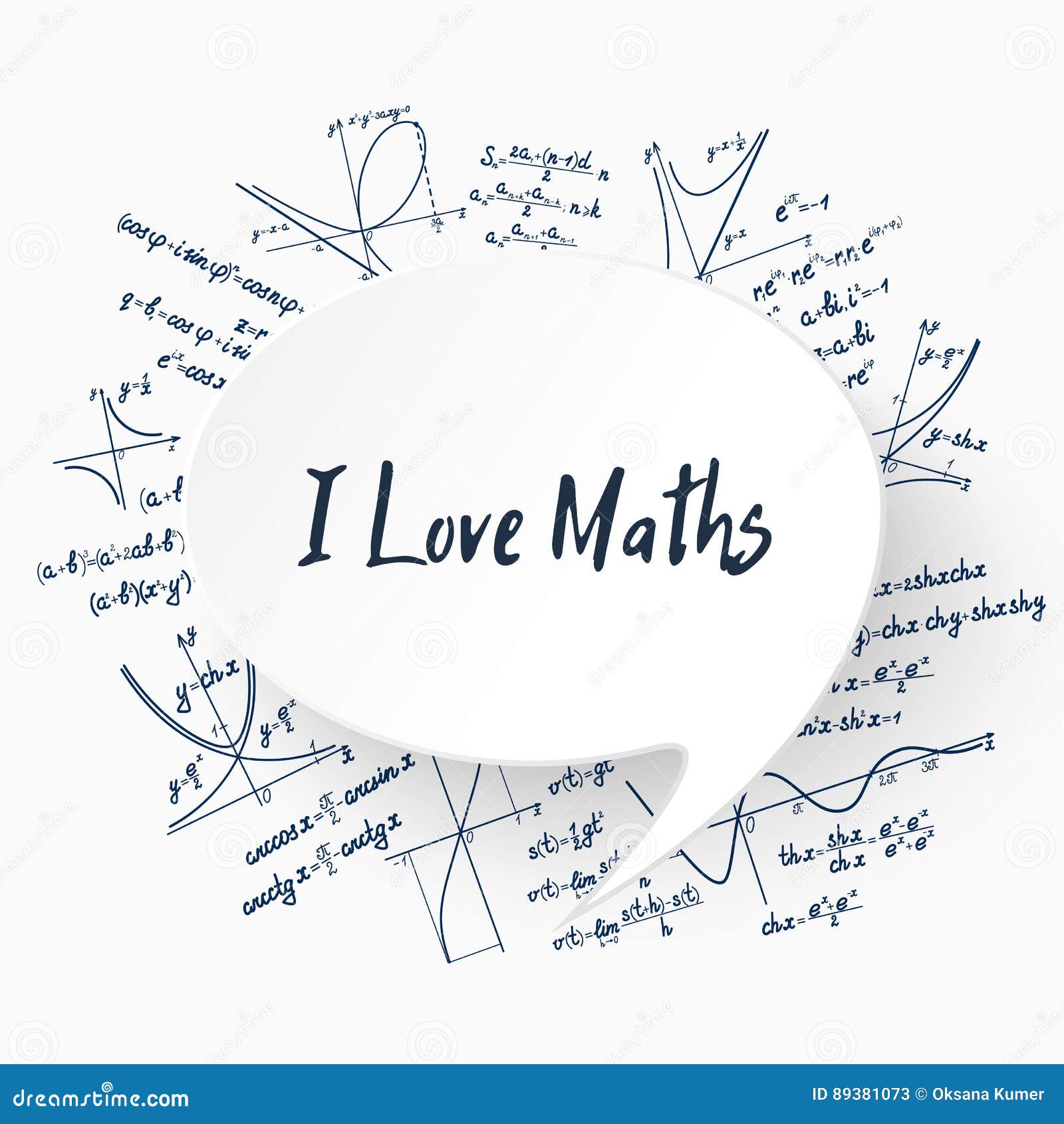 Fondo Di Per La Matematica Di Amore Di Vettore I Illustrazione ...