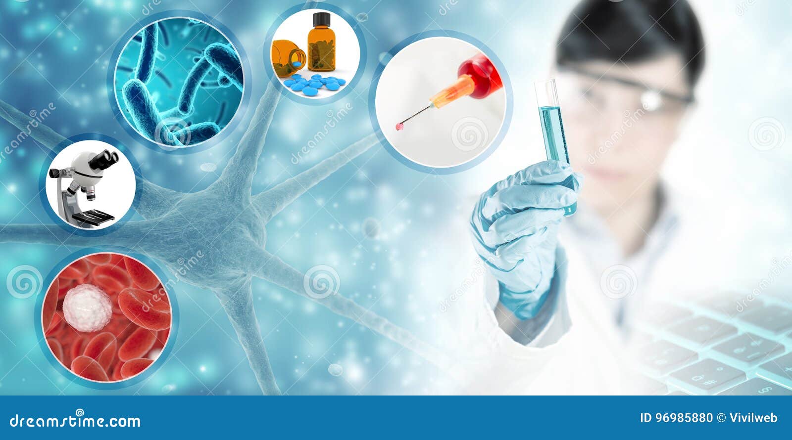 Fondo Di Ricerca Scientifica Illustrazione di Stock - Illustrazione di ...