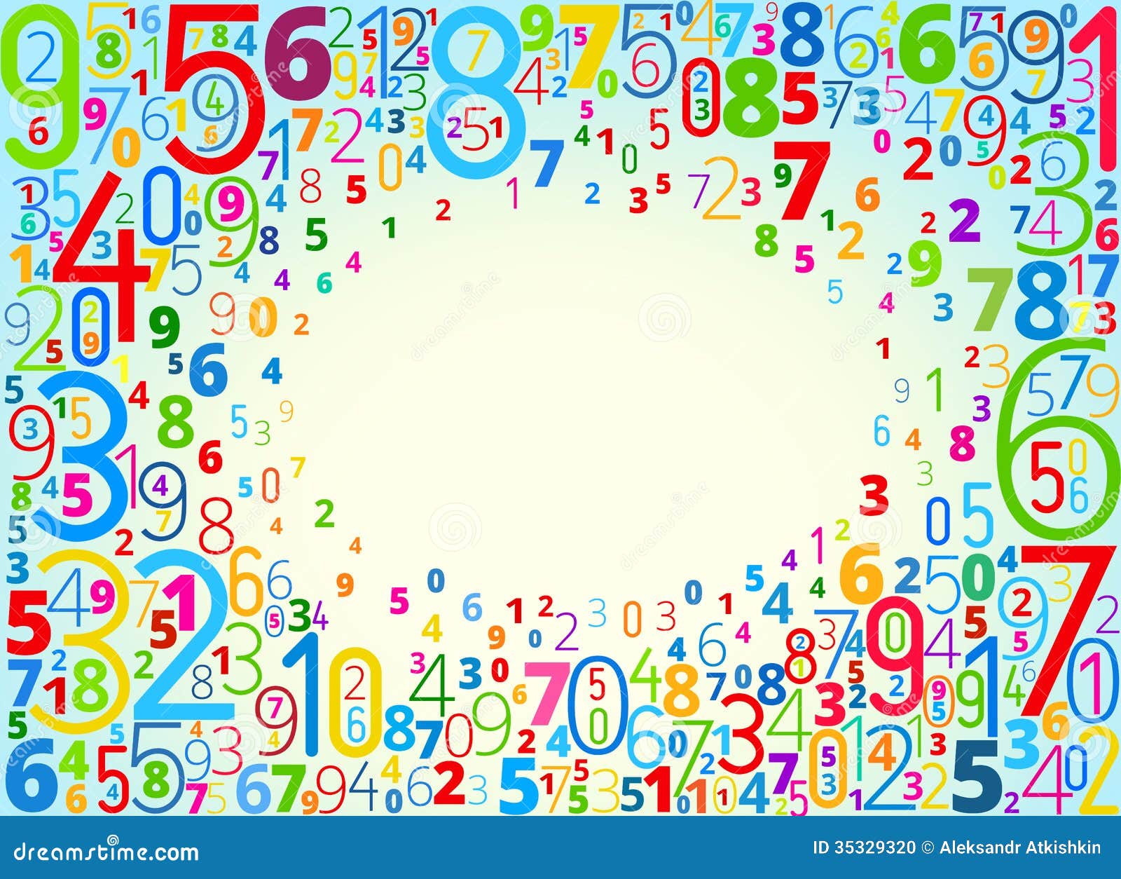 Fondo Di Vettore Dai Numeri Illustrazione Vettoriale - Illustrazione di ...