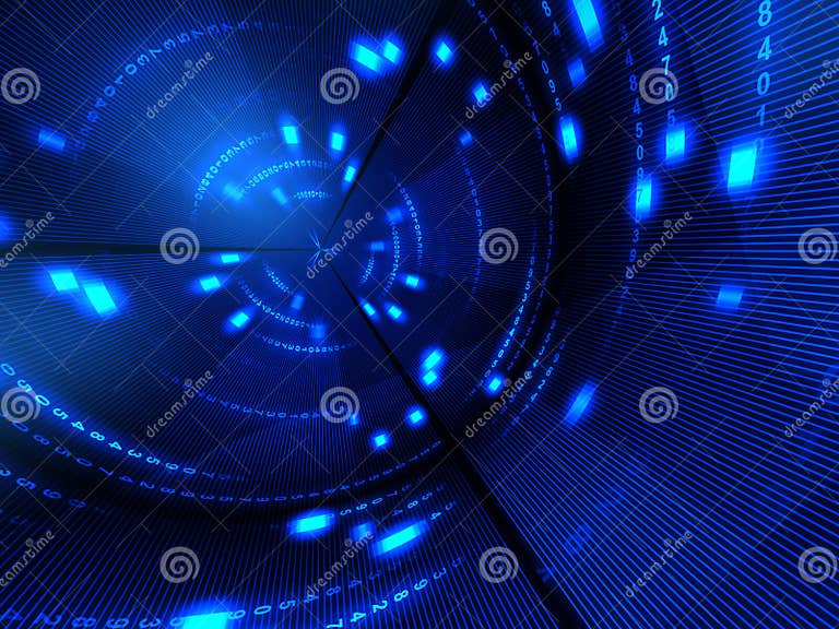 Fondo Digital Azul Abstracto Stock de ilustración - Ilustración de ...
