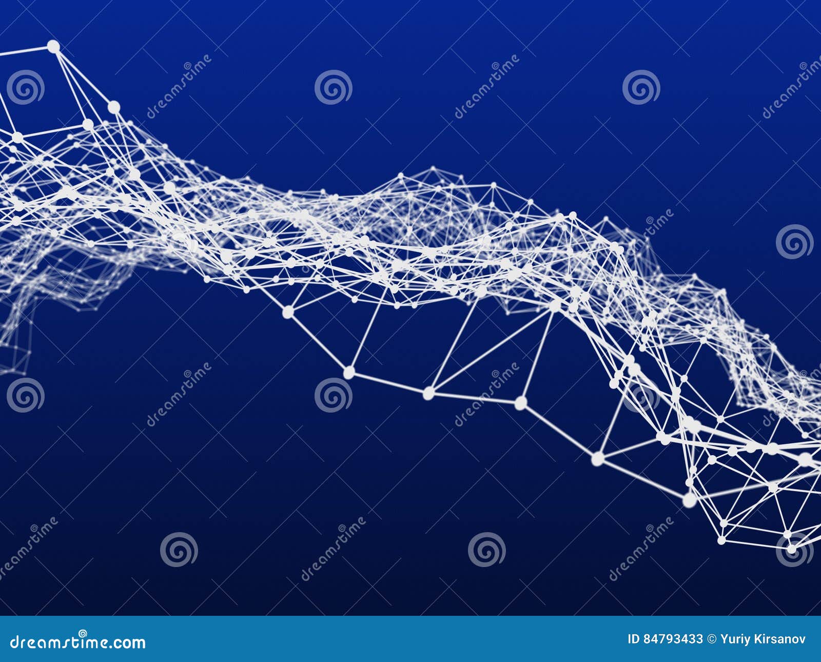 Fondo Digital Azul Abstracto Del Concepto Stock de ilustración ...