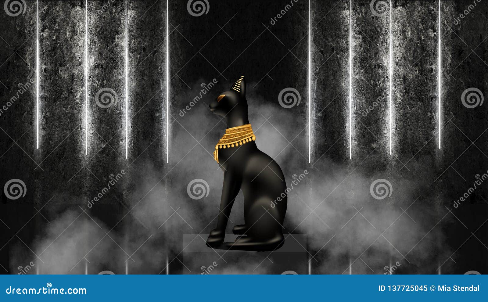 Fondo Egipcio Del Asbstract, Diosa De Egipto Bastet Stock de ...