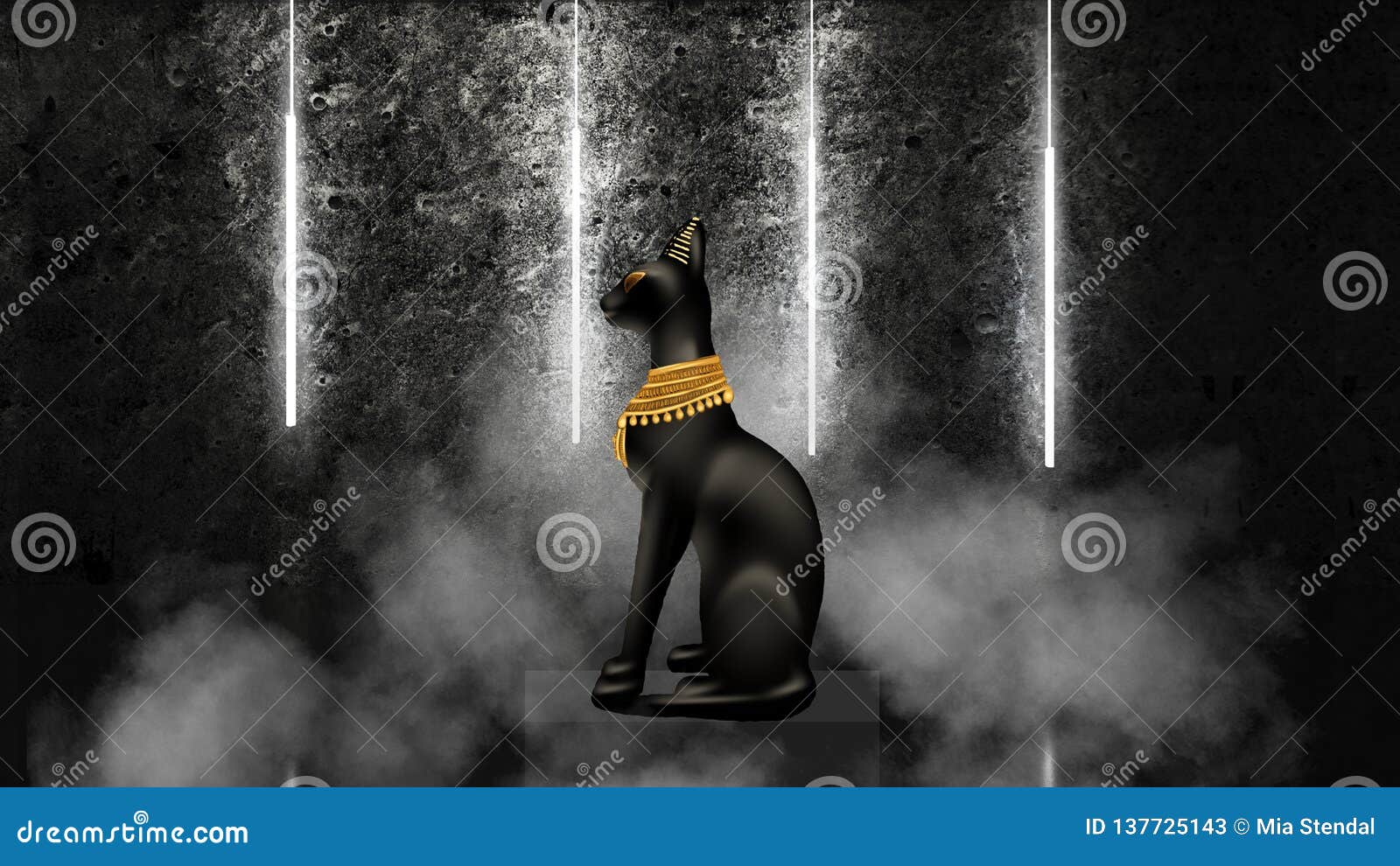 Fondo Egipcio Del Asbstract, Diosa De Egipto Bastet Stock de ...