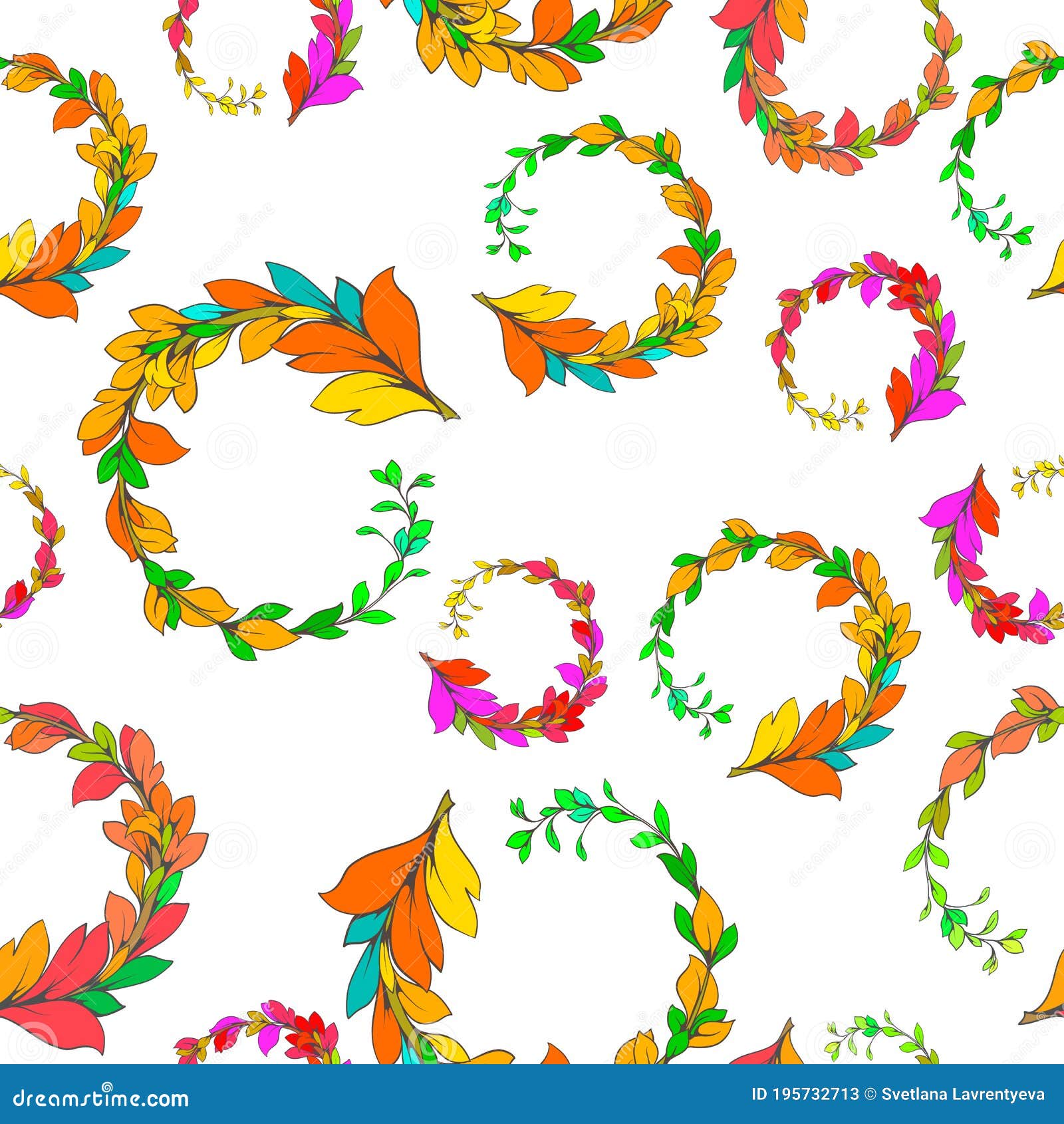 Fondo Floral Inmaculado. Fondo Con Ramas Sobre Fondo Blanco Ilustración ...