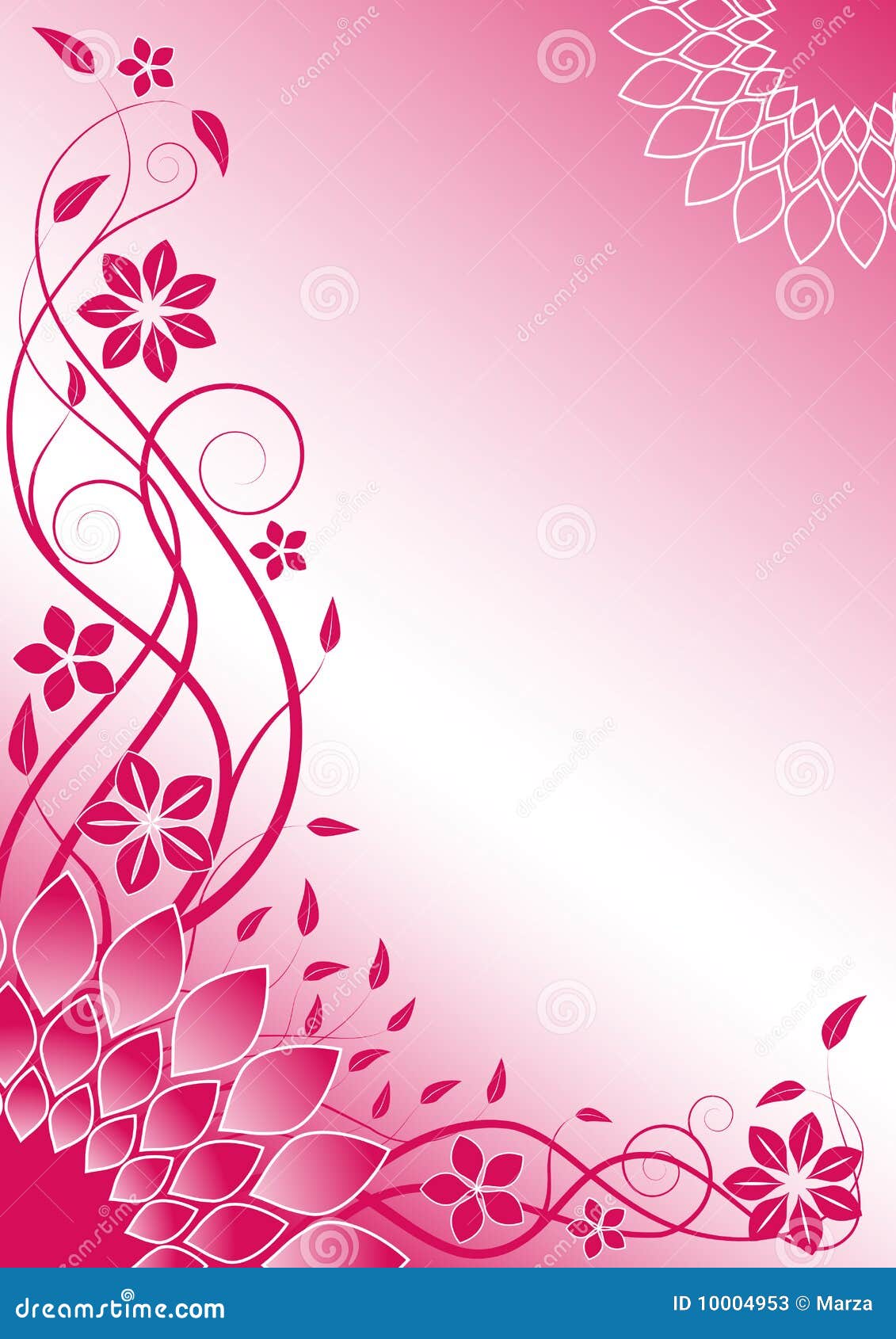 Fondo Floral Rosado Del Vector Ilustración del Vector - Ilustración de ...