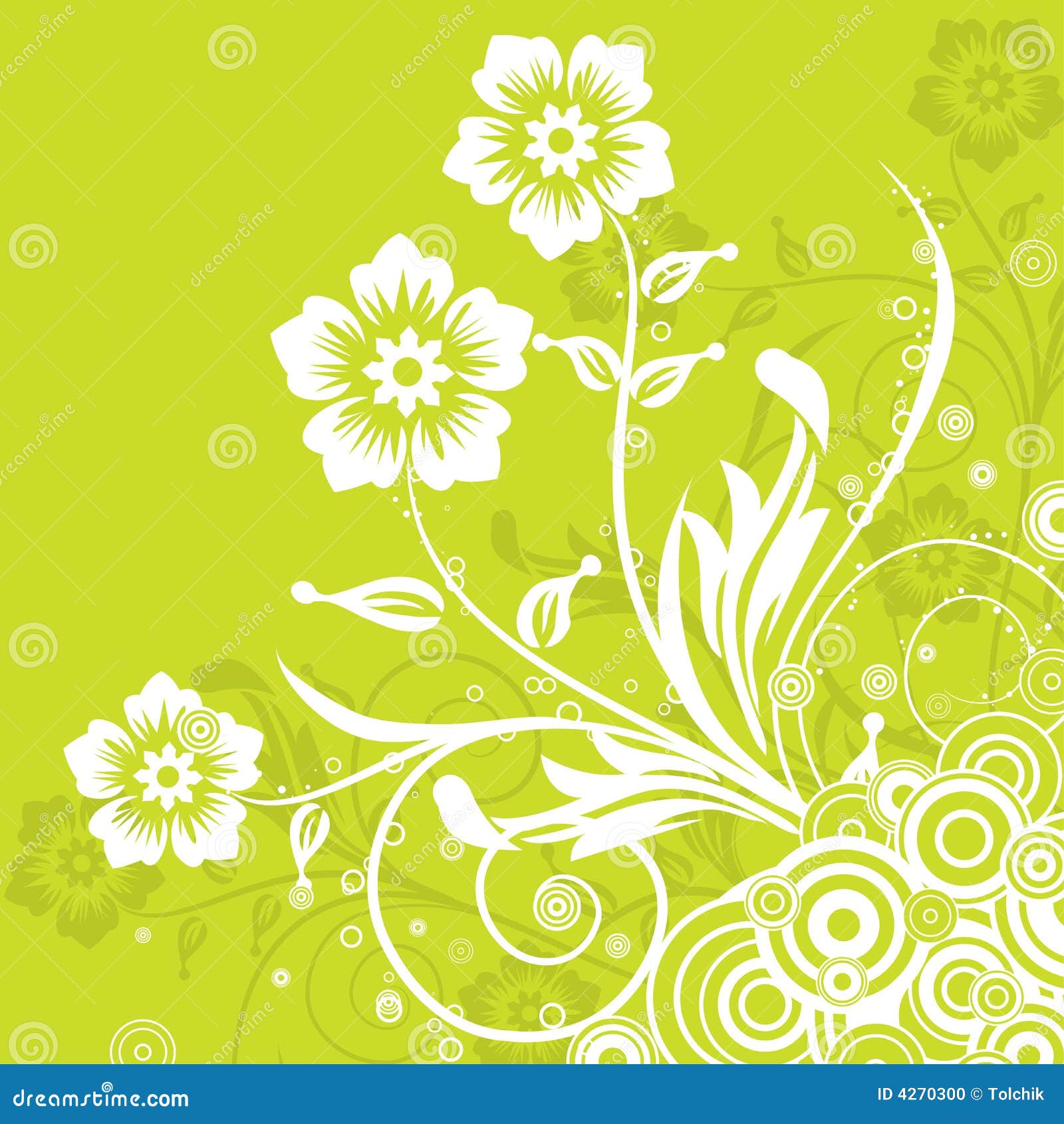 Fondo floral, vector ilustración del vector. Ilustración de planta ...