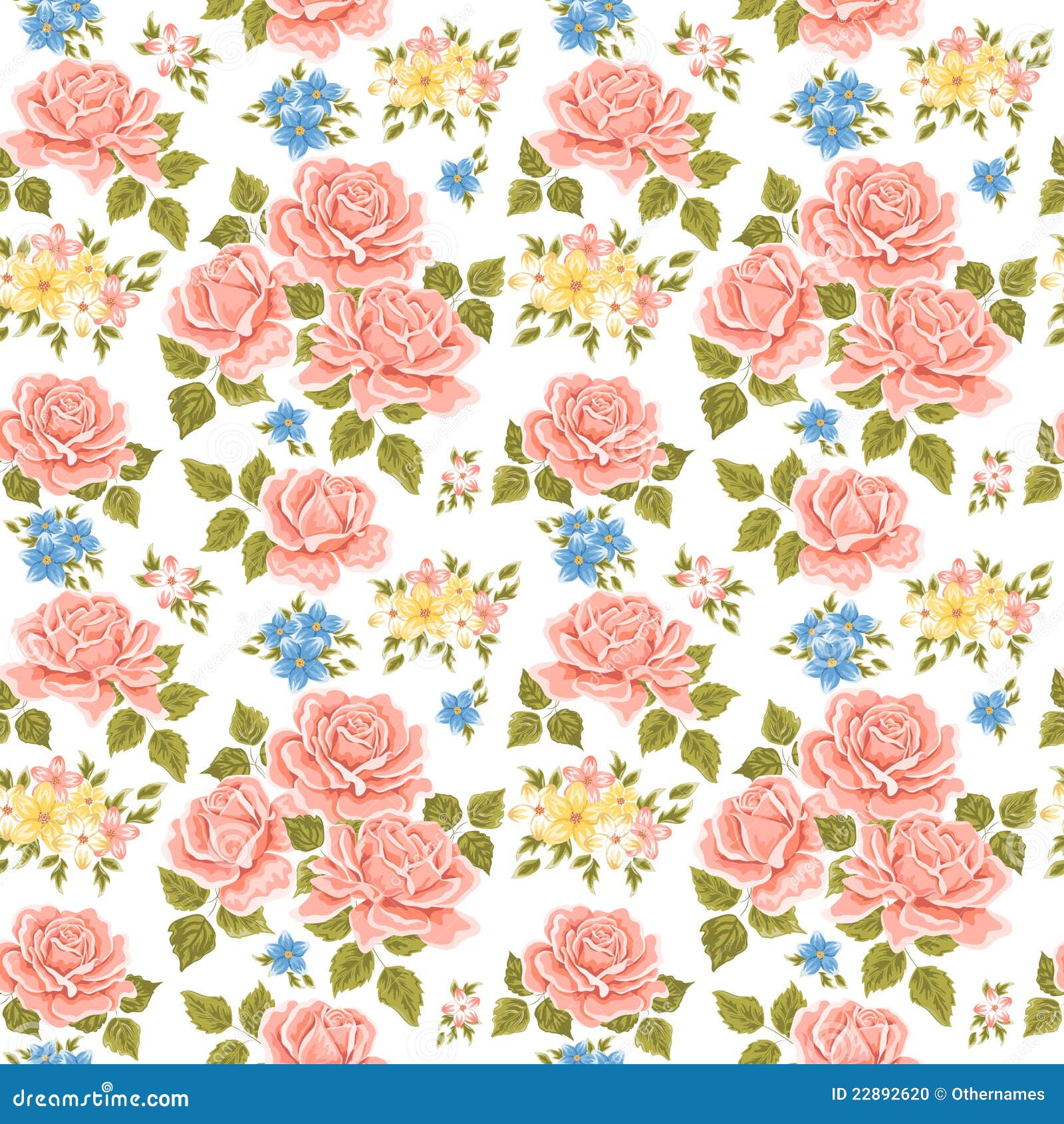 Fondo Florido Del Papel Pintado Ilustración del Vector - Ilustración de ...