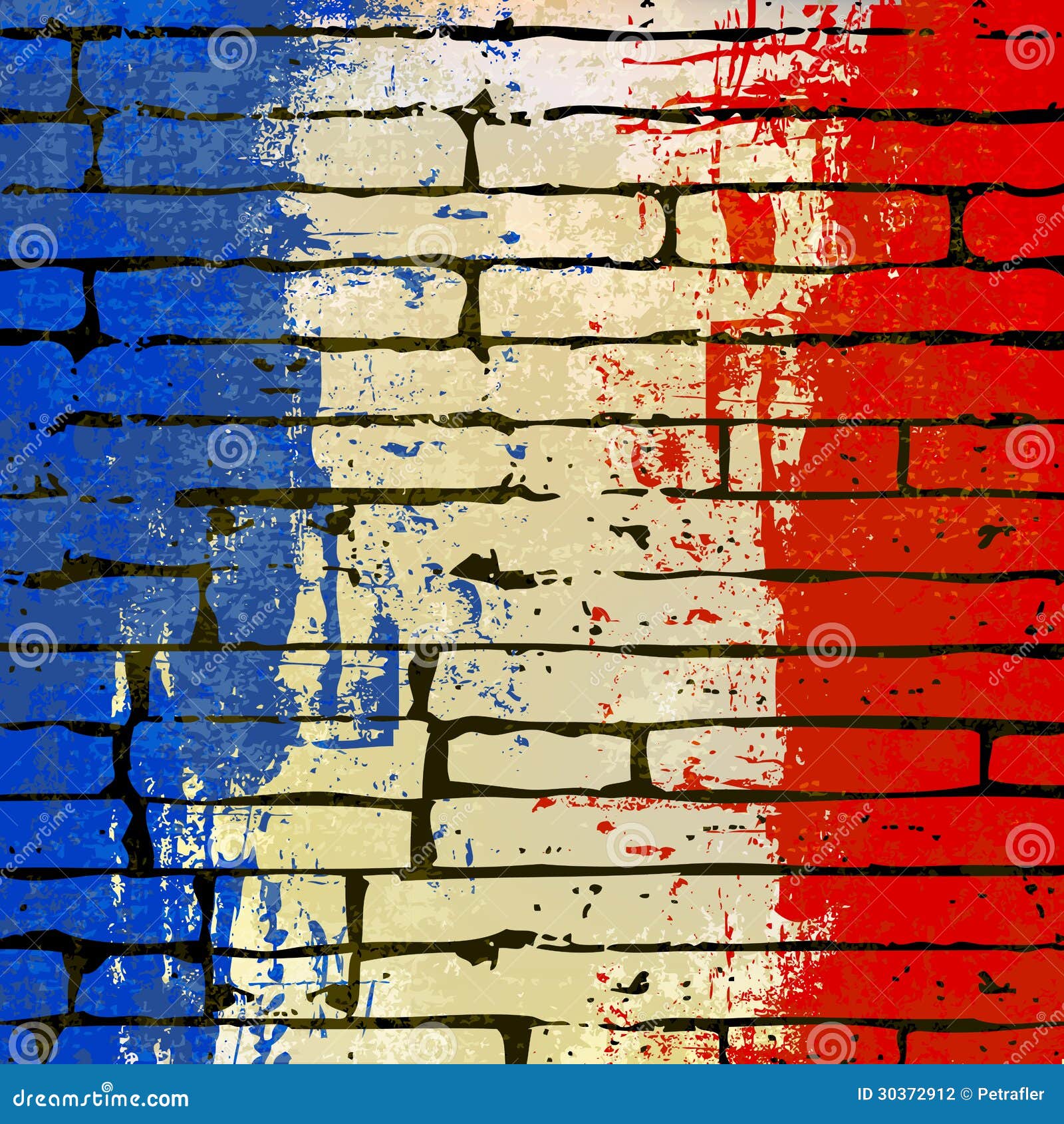 Fondo Francés De La Pared De Ladrillo Ilustración del Vector ...