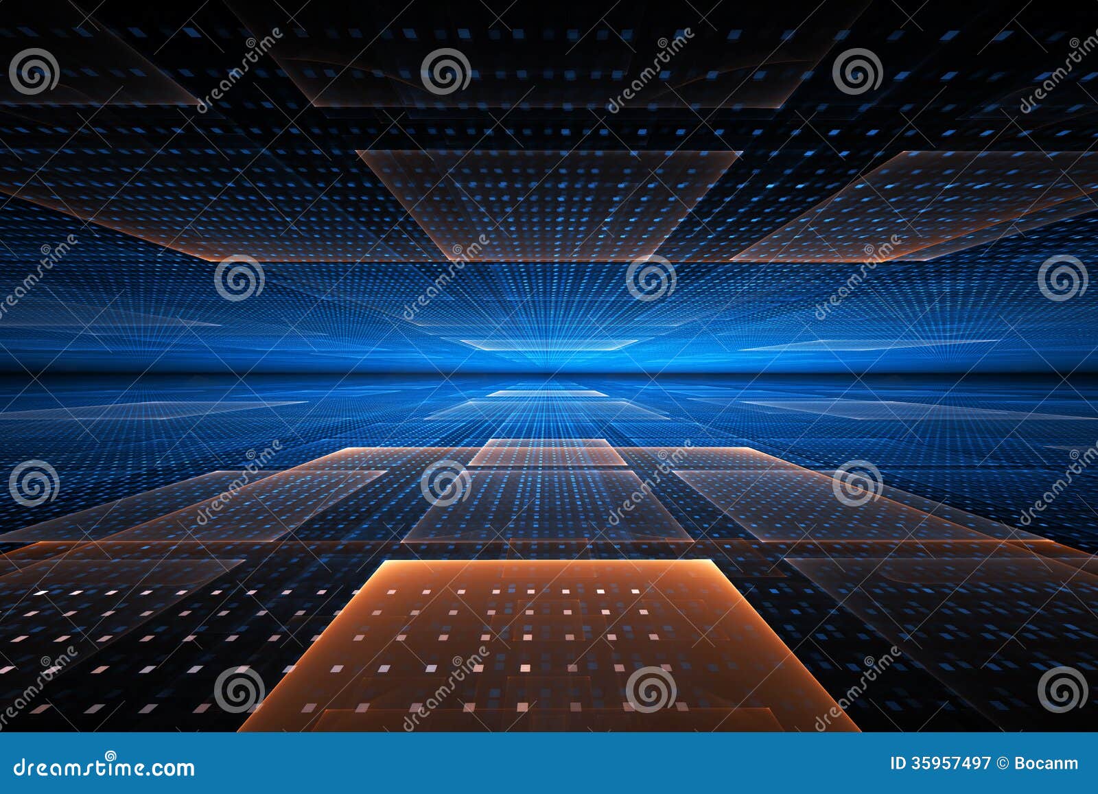 Fondo futuristico astratto illustrazione di stock. Illustrazione di ...