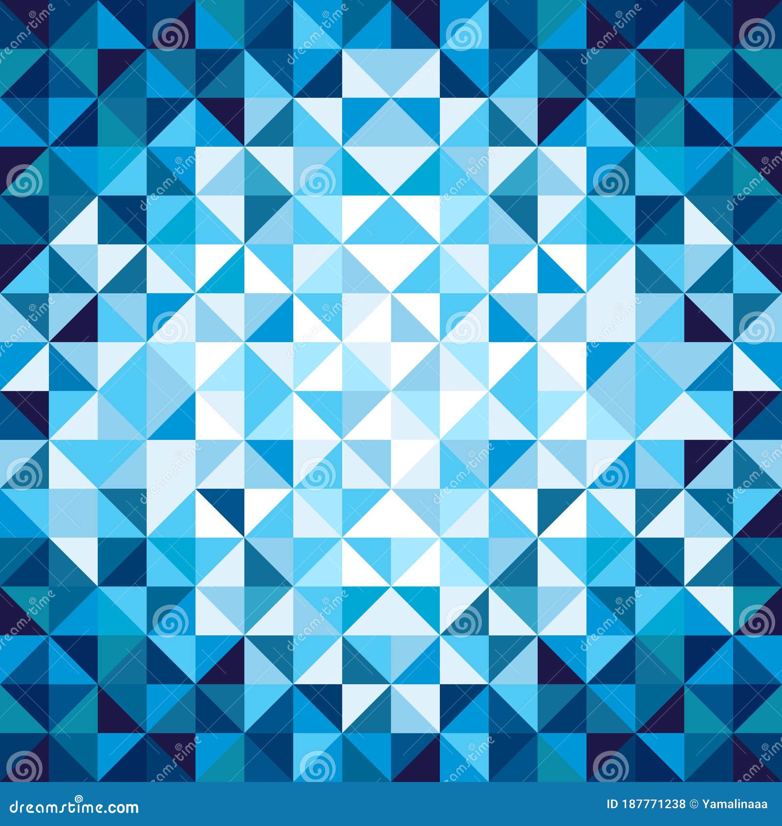 Fondo Geométrico Abstracto Azul Ilustración Del Vector Ilustración De